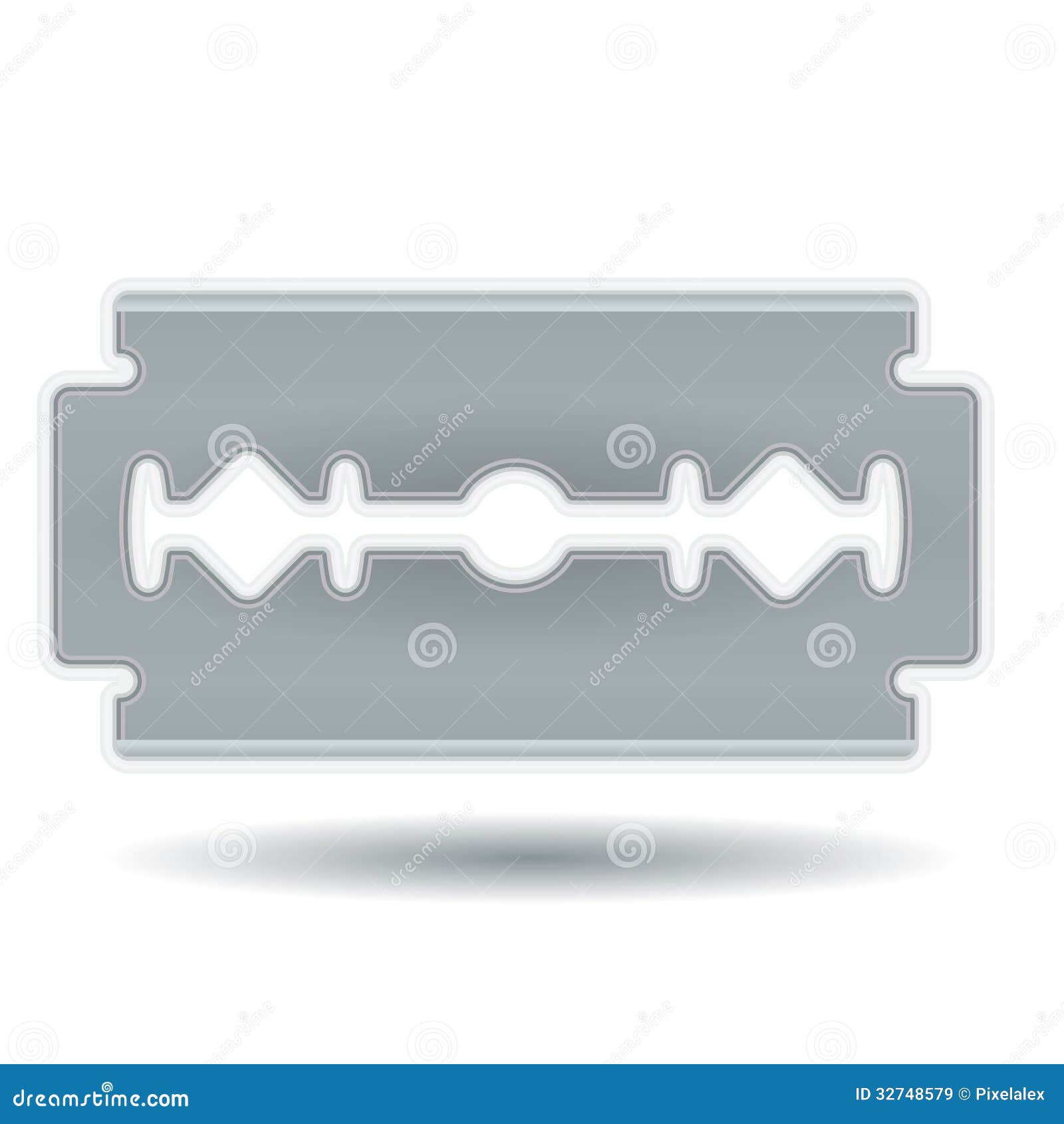 Simple Razor Blade stock vector. Illustration of edge - 32748579