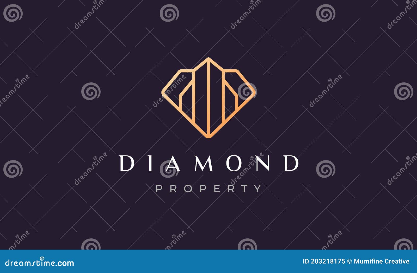 Simple Real Estate Diamond Logo Stock Vector - Illustration of agent ...