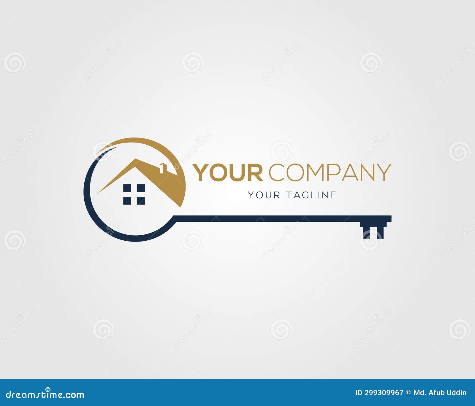 Simple Real Estate Key Home Logo Icon. Stock Vector - Illustration of ...