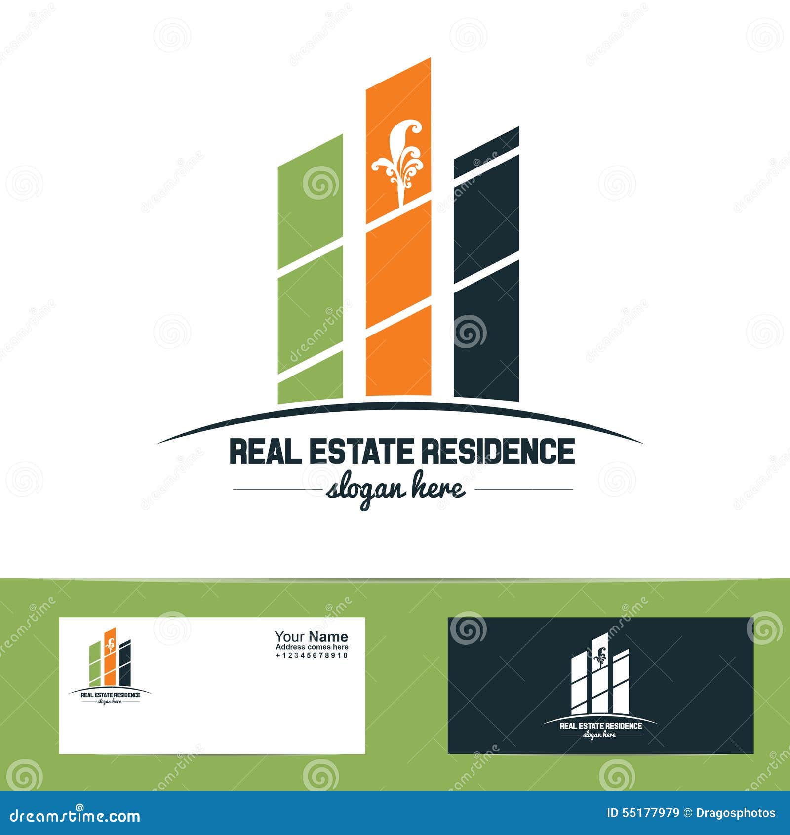 Simple real estate logo stock vector. Illustration of company - 55177979