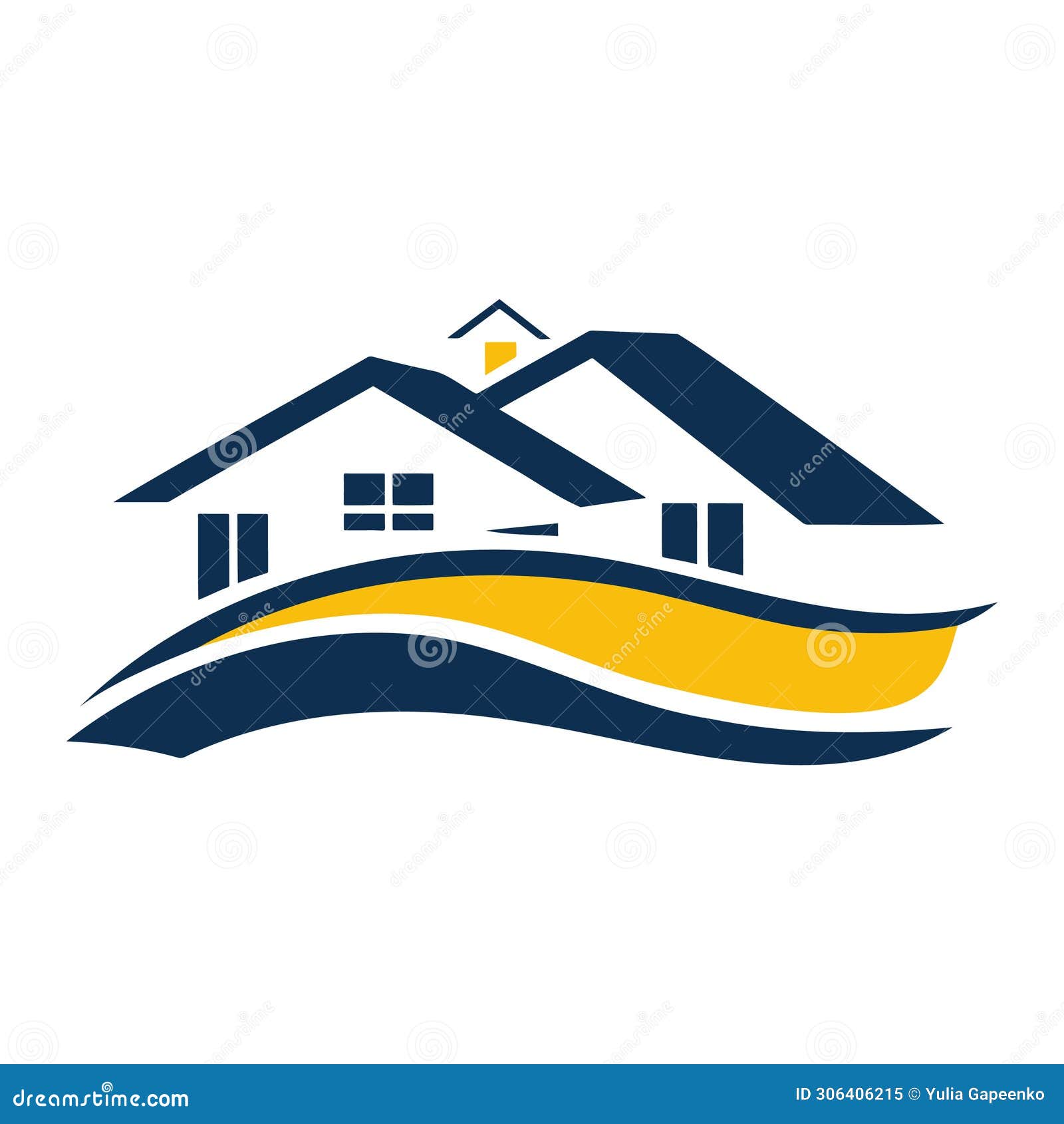 Simple Real Estate Logo. Vector Illustration Stock Vector ...