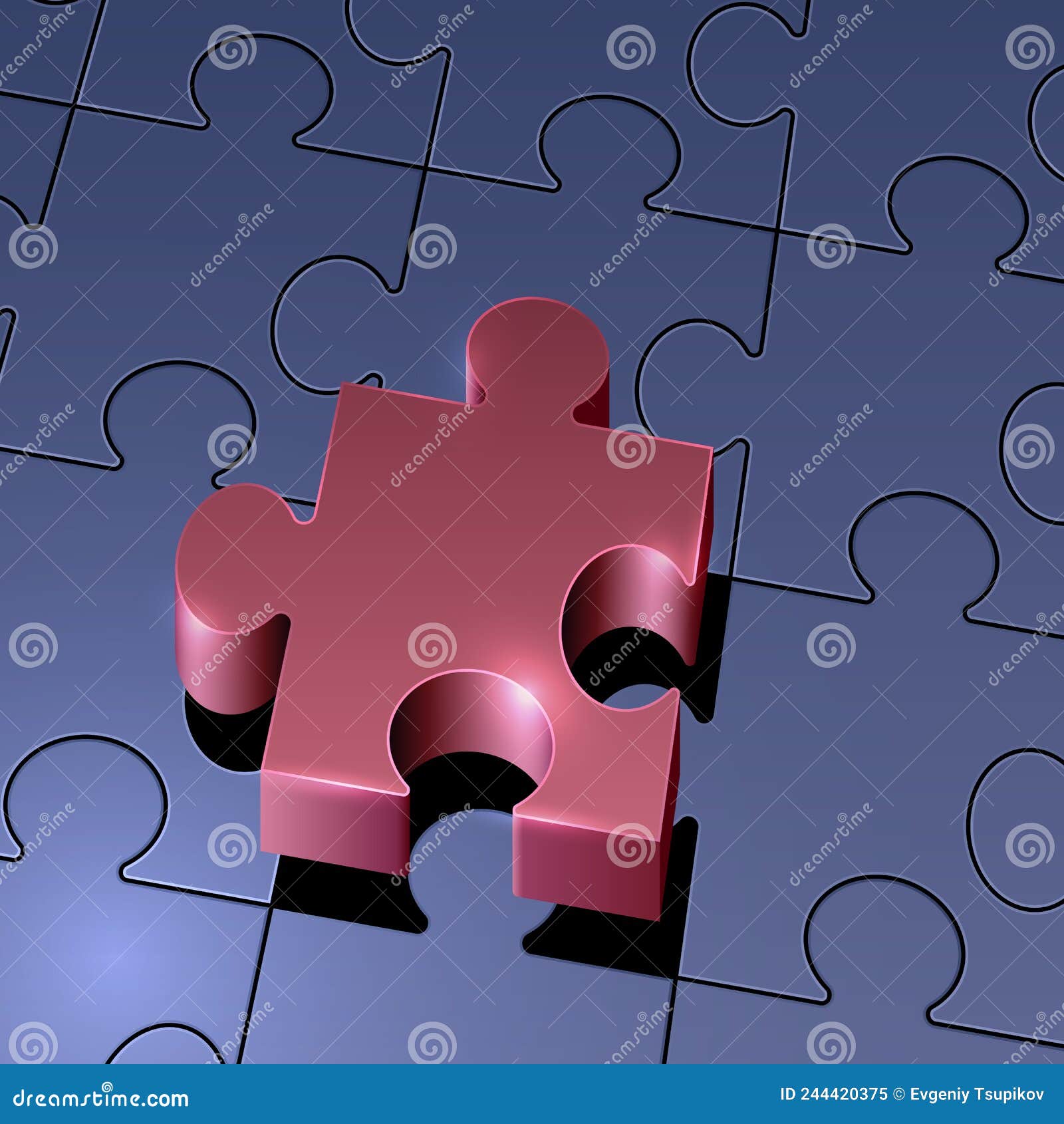 Simple realistic puzzles stock vector. Illustration of symbol - 244420375