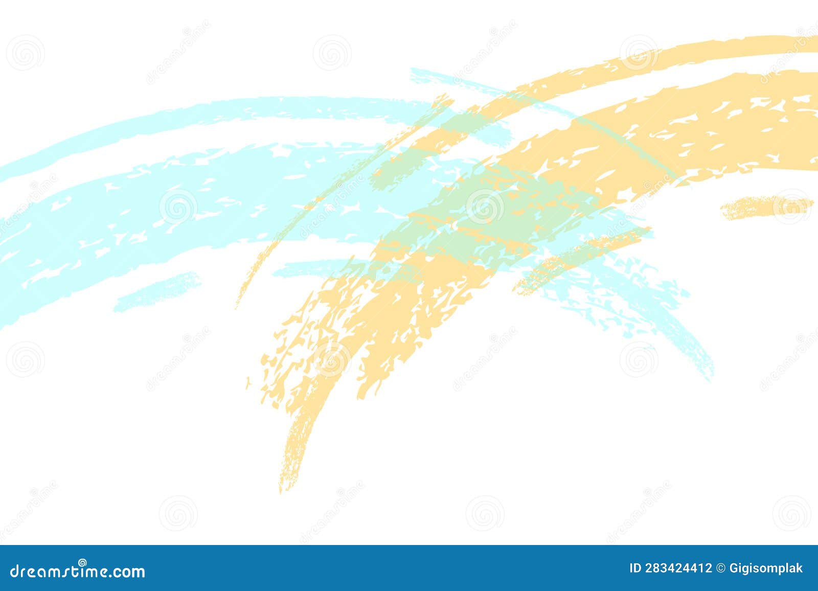 Simple Rectangle Background Hand Draw Vector Crayon Sketch Frame Green ...