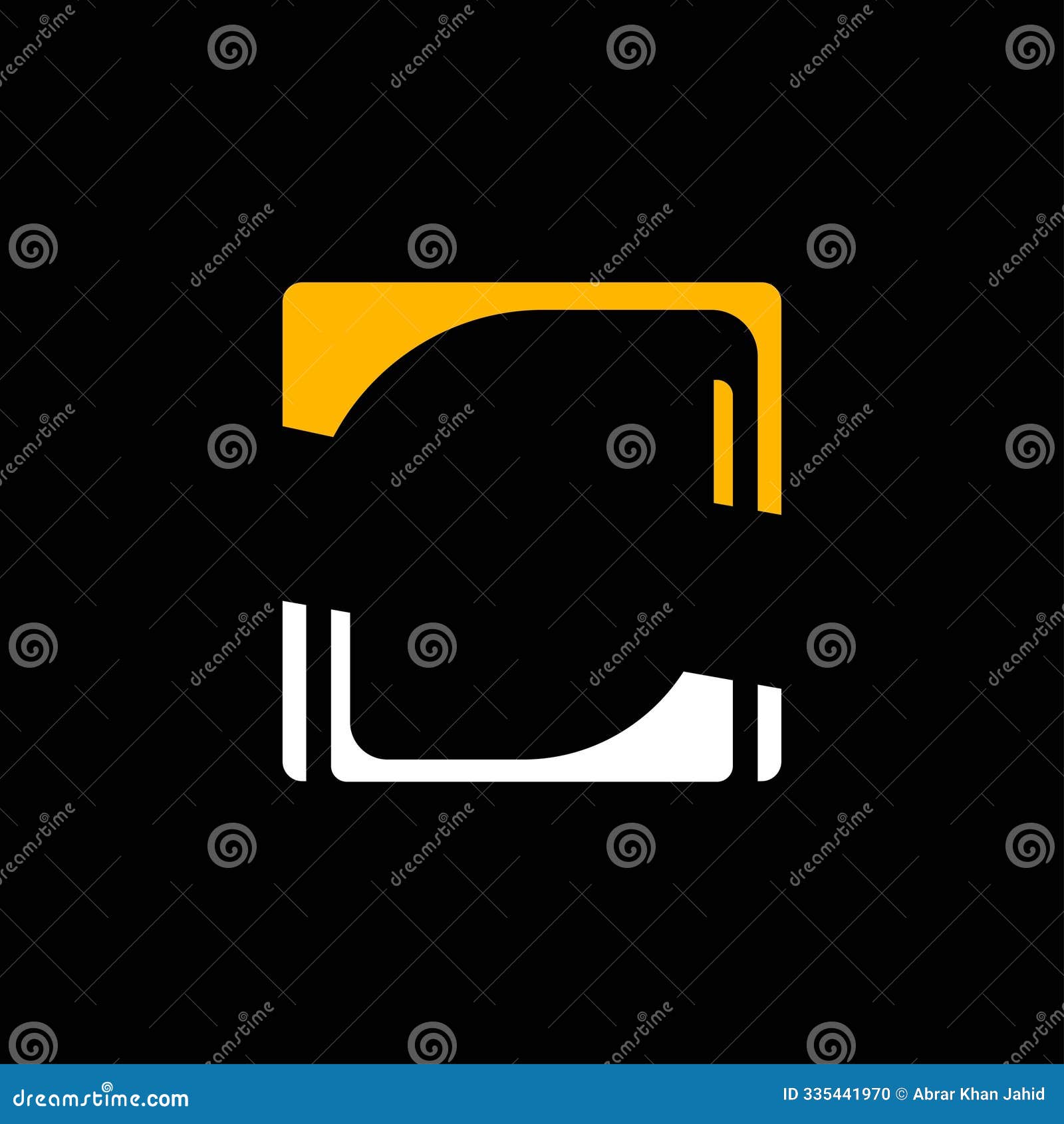 Simple Rectangle Vector Logo Stock Vector - Illustration of finance ...