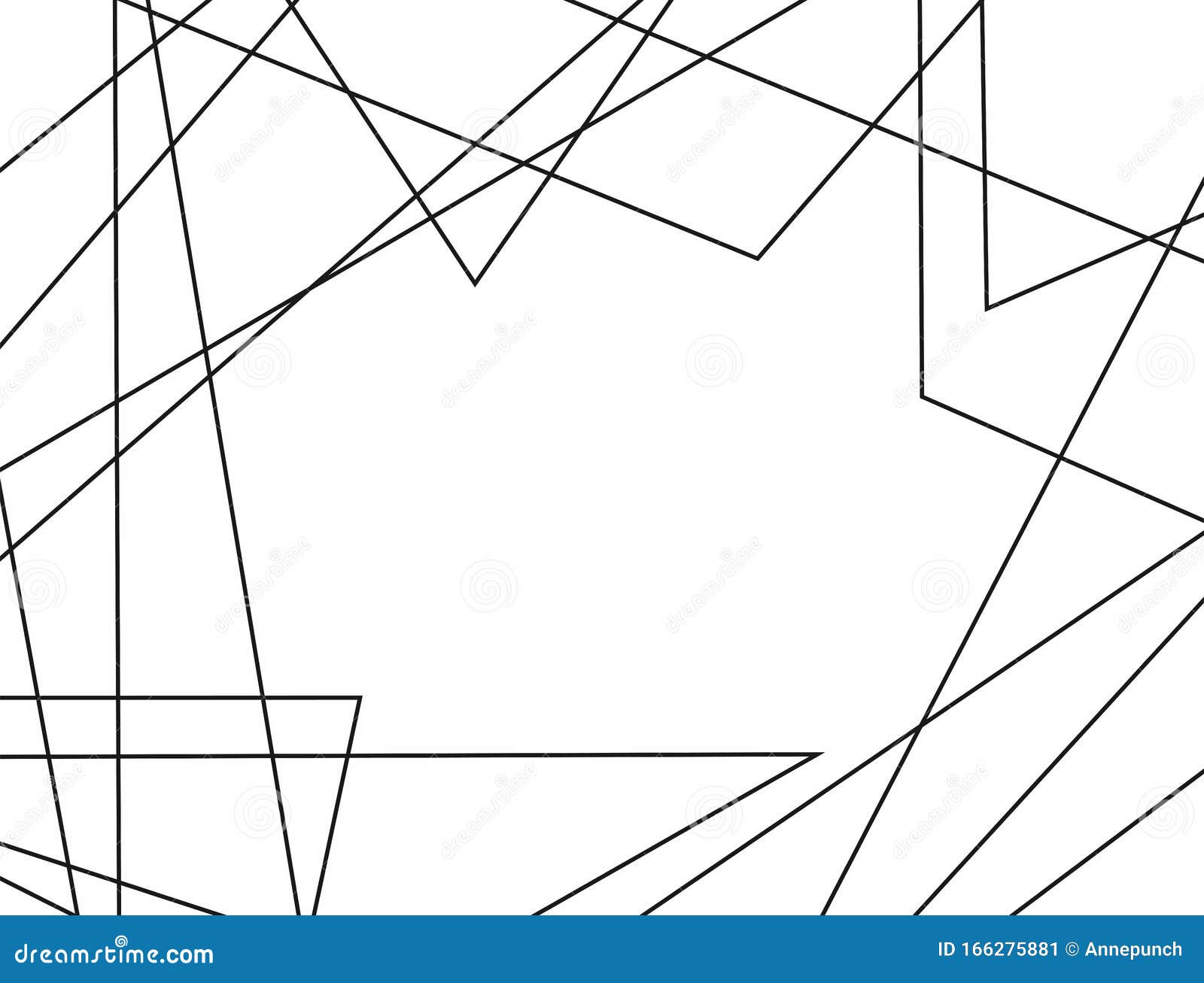 Simple Rectangular Background. With Random Lines. Stock Vector ...