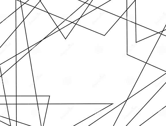 Simple Rectangular Background. with Random Lines Stock Vector ...