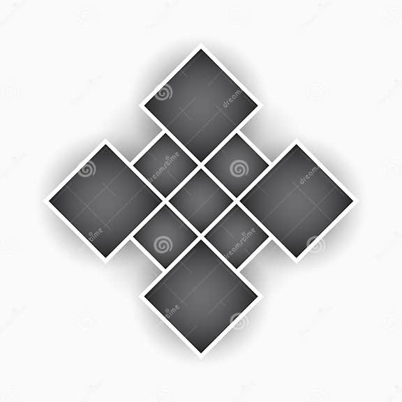 Simple Rectangular Frames for Photos and Images. Mosaic. Retro Style ...