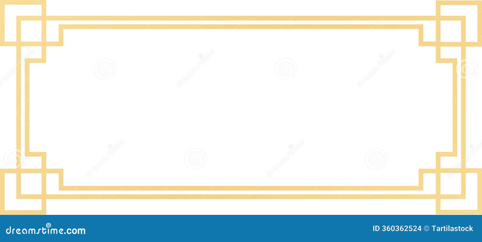 Simple Rectangular Frame Featuring Double Parallel Lines And Quotation ...