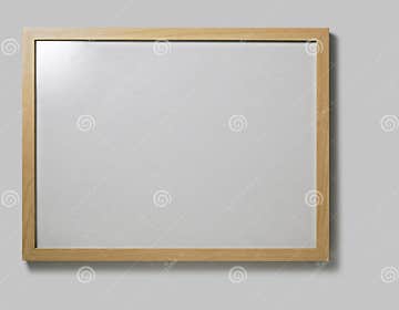Rectangular Wooden Picture Frame Isolated on White Stock Image - Image ...
