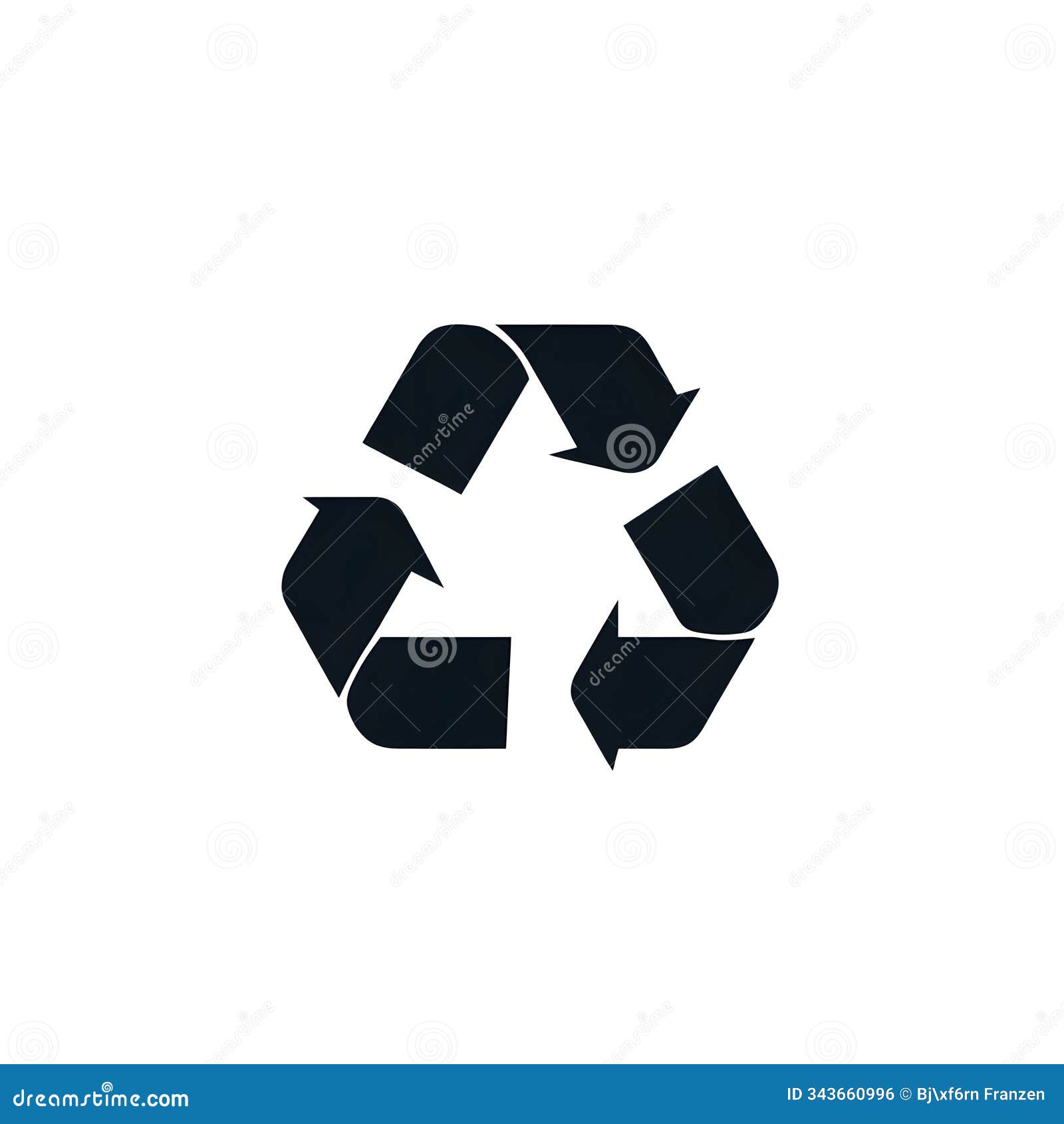 Simple Recycling Symbol Ecology Icon Eco-friendly Logo Stock ...