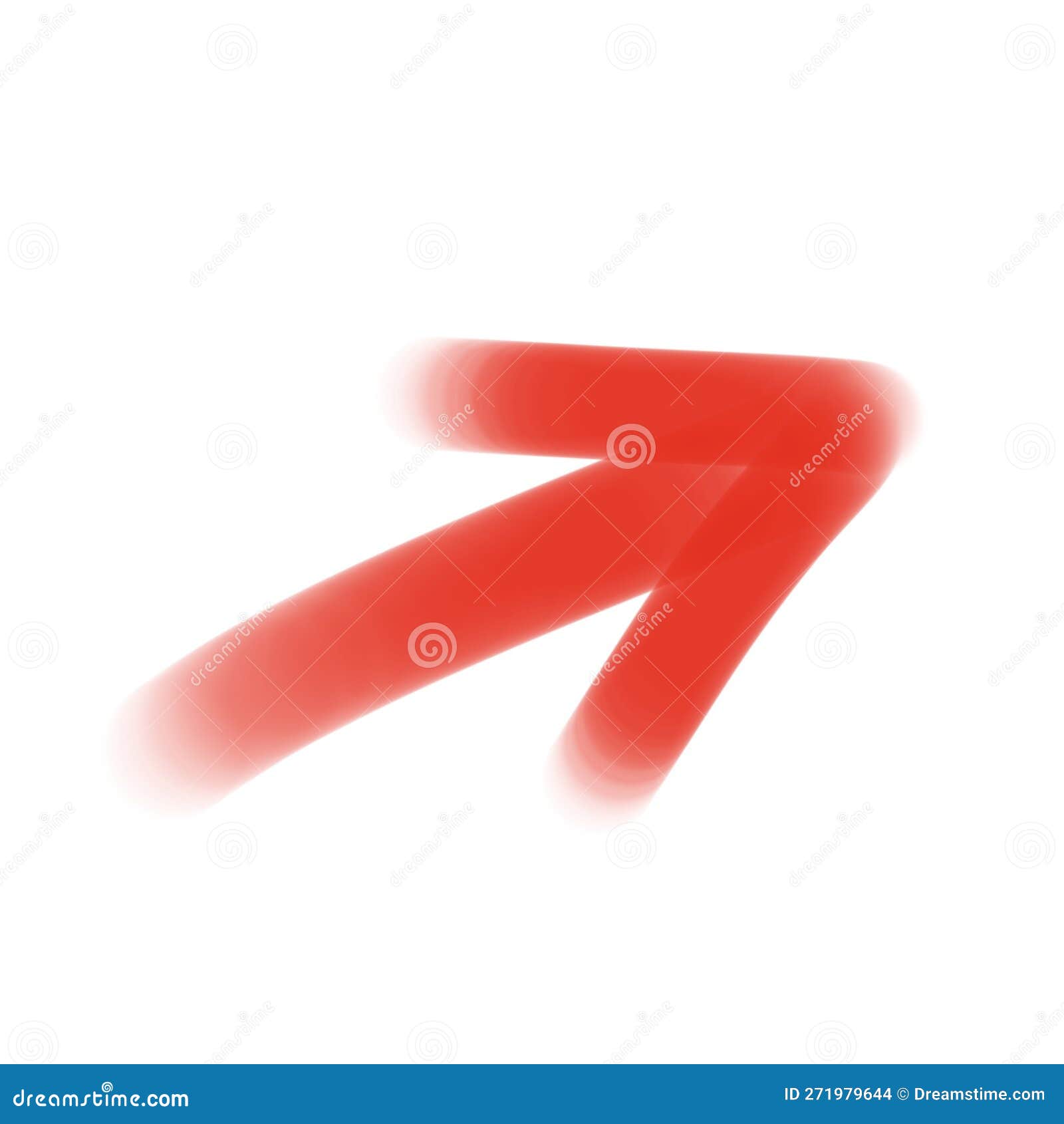 Simple Red Arrow with Gradation Color Stock Vector - Illustration of ...