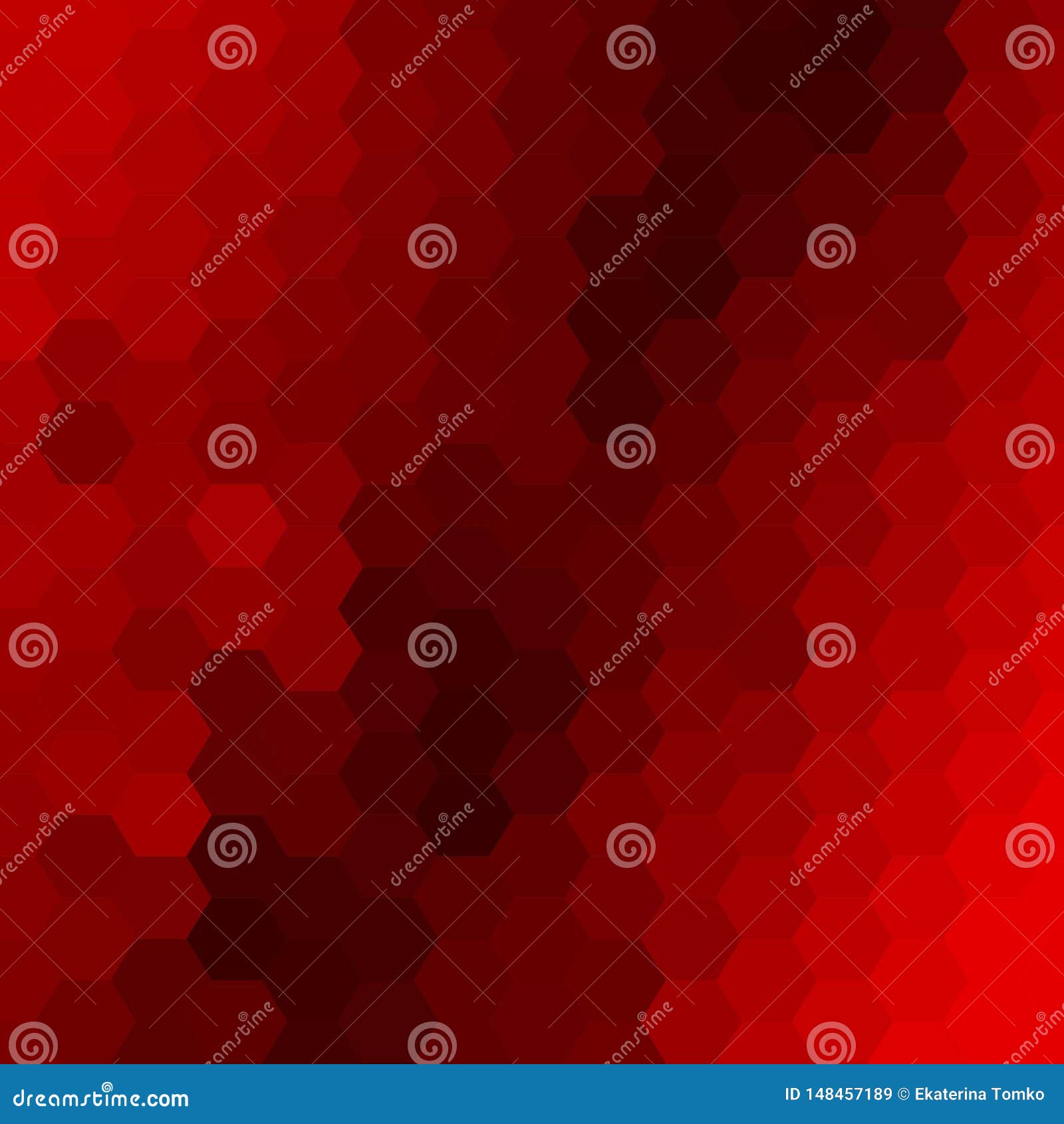 Simple Red Background Consisting of Hexagons. Eps 10 Stock Vector ...