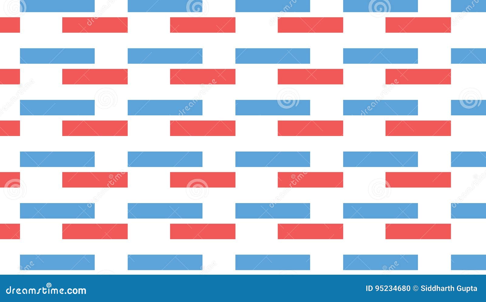 Simple Red and Blue Rectangle Pattern Stock Vector - Illustration of ...