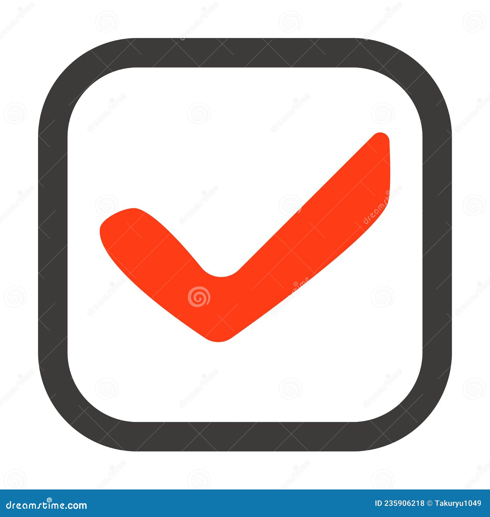 Simple Red Check Box Icon. Vector. Stock Vector - Illustration of check ...