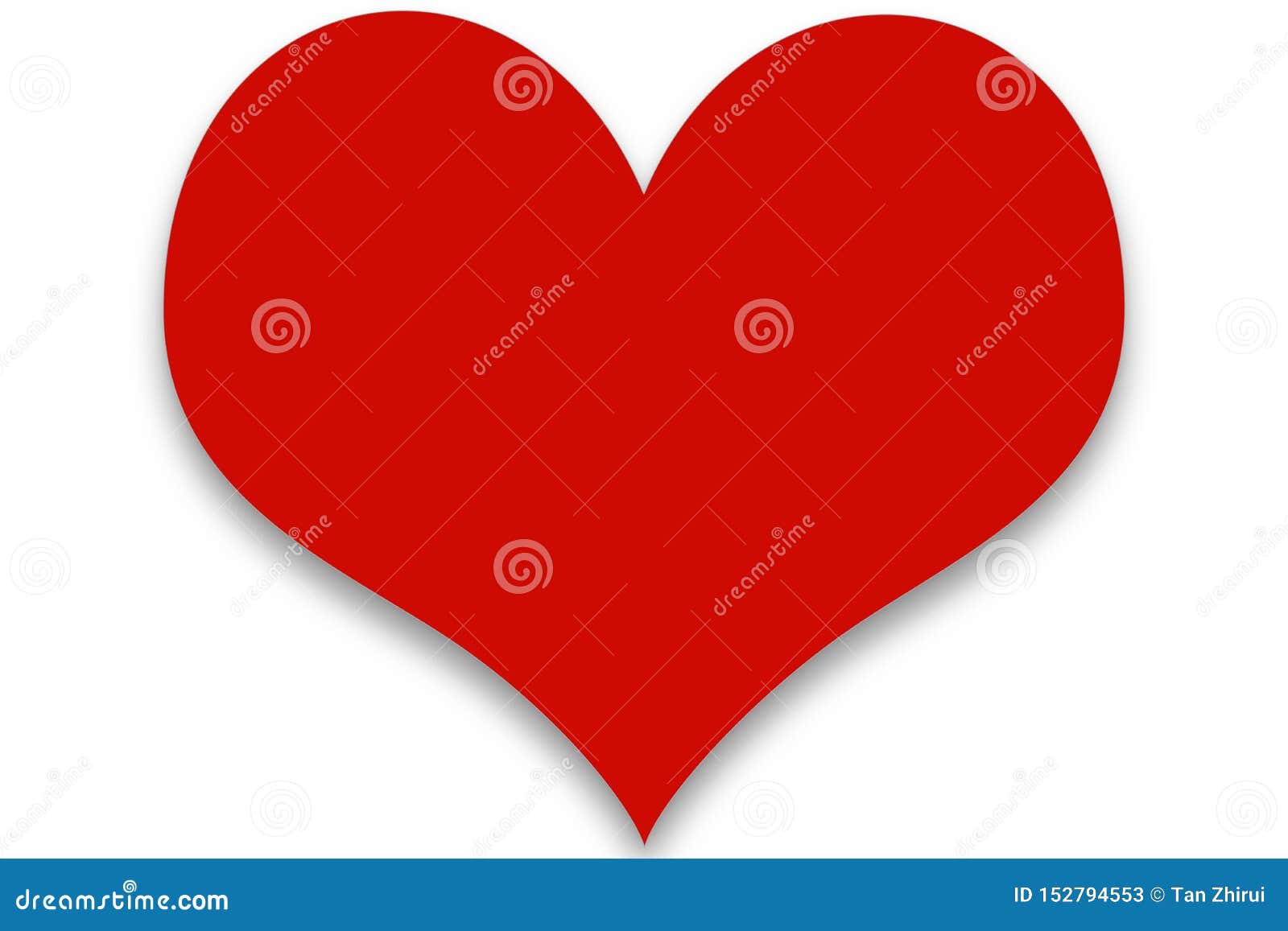 Simple Red Clipart Heart stock illustration. Illustration of vague ...