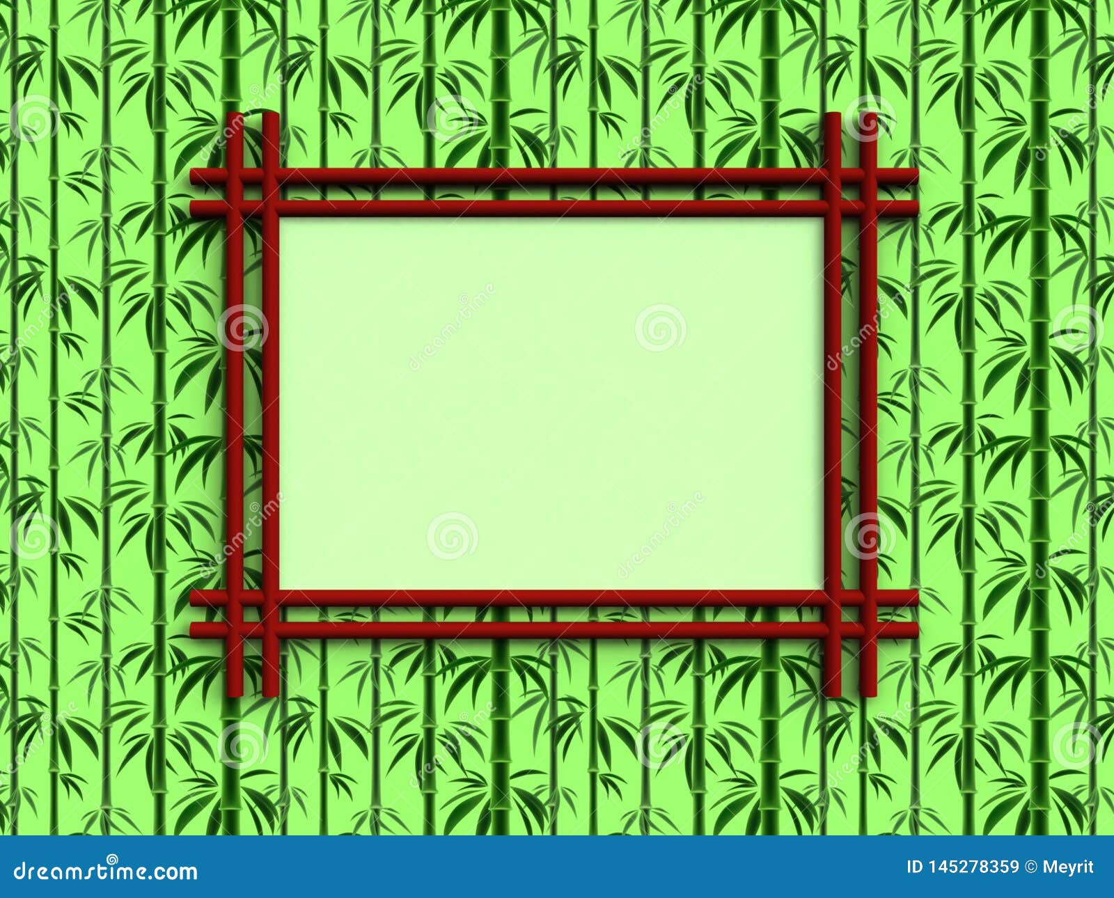 Simple Red Frame for Text or Pictures Hanging on the Wall Decorated ...