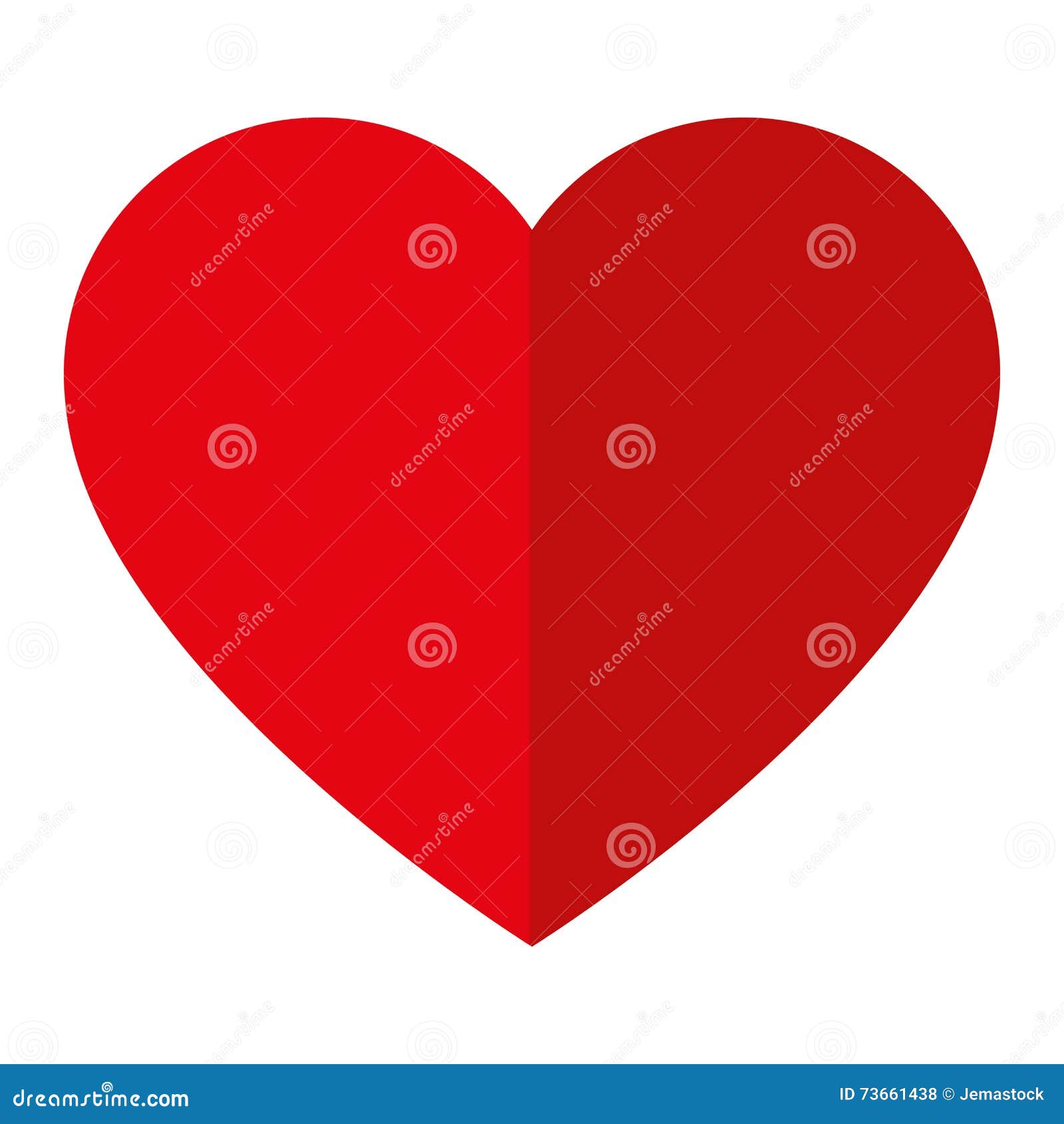 Simple red heart icon stock illustration. Illustration of style - 73661438
