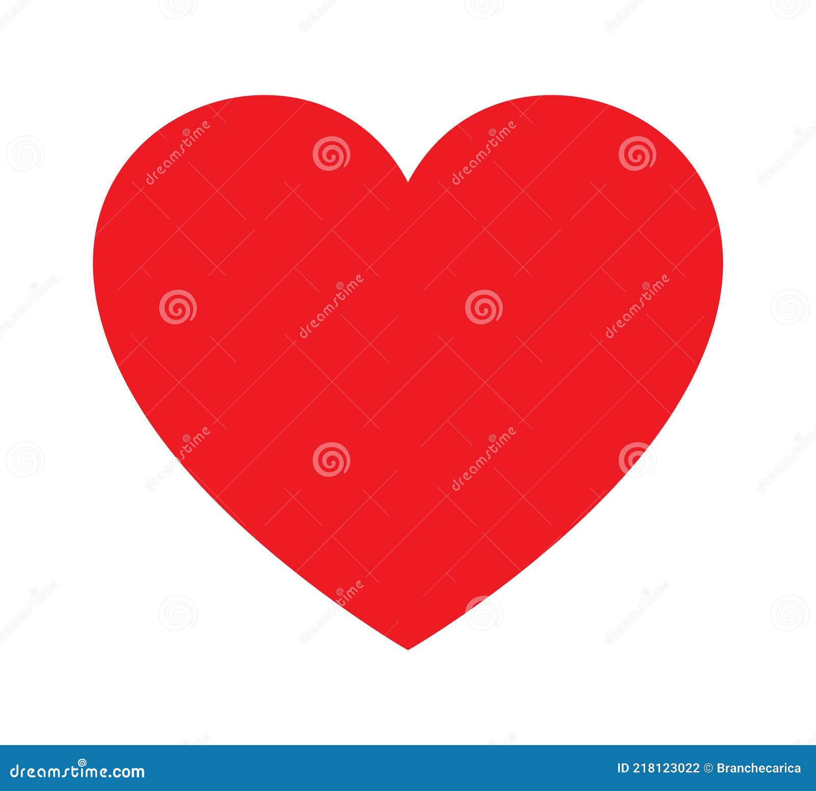 Simple red heart icon stock vector. Illustration of wedding - 218123022