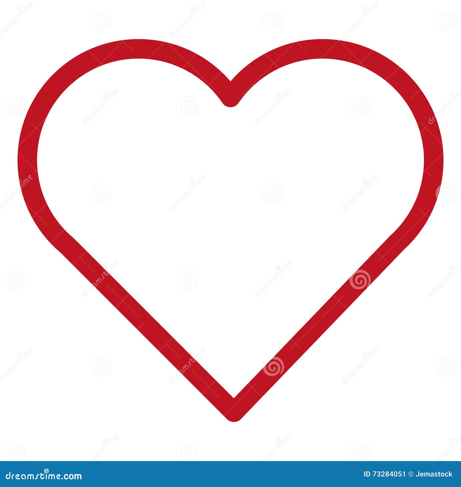 Simple red heart stock illustration. Illustration of love - 73284051
