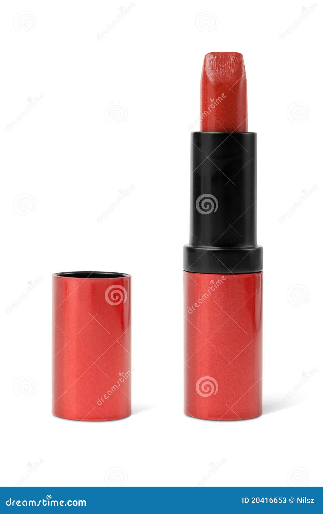 Simple red lipstick stock image. Image of adornment, glamour - 20416653