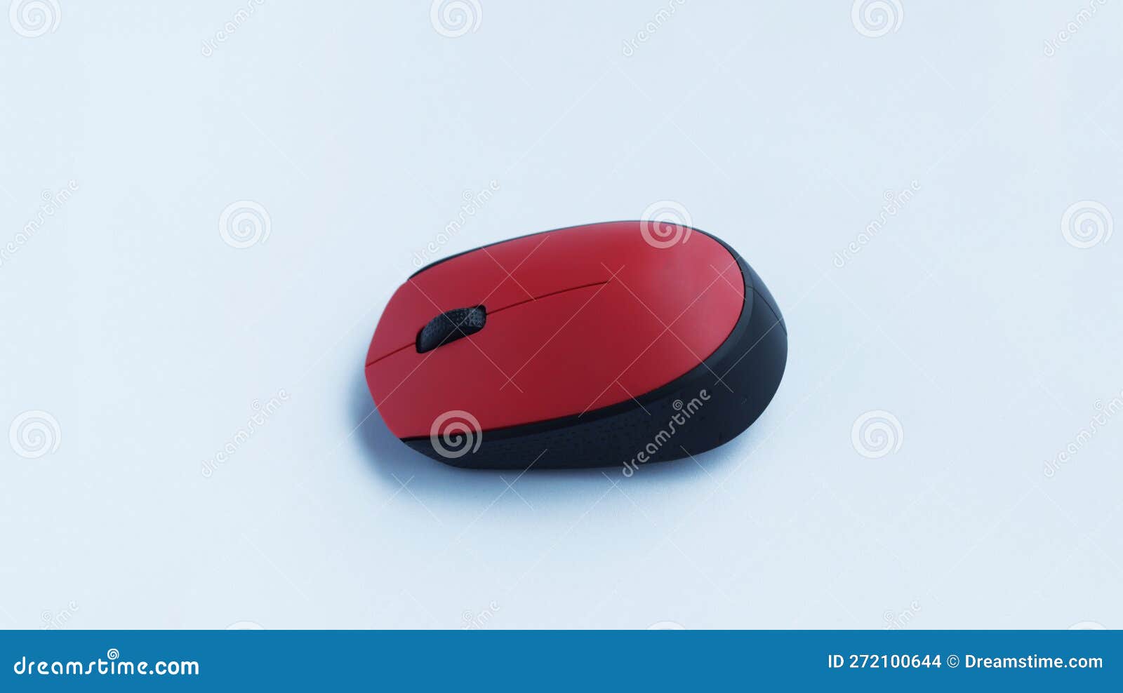 Simple Red Mouse Computer Accessories Wireless Isolated on White Stock ...
