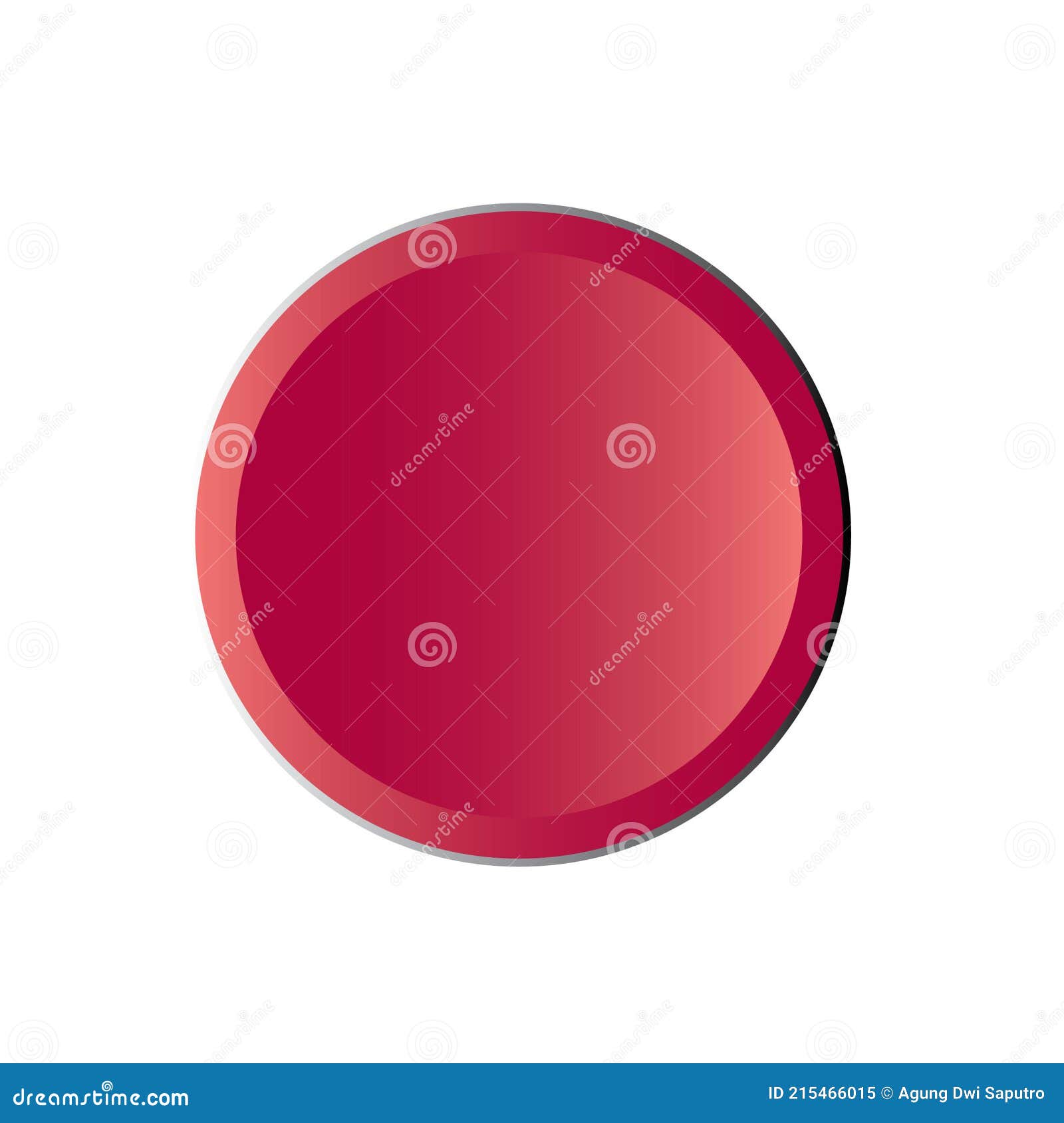 Simple Red Blank Button Design Stock Illustration - Illustration of ...