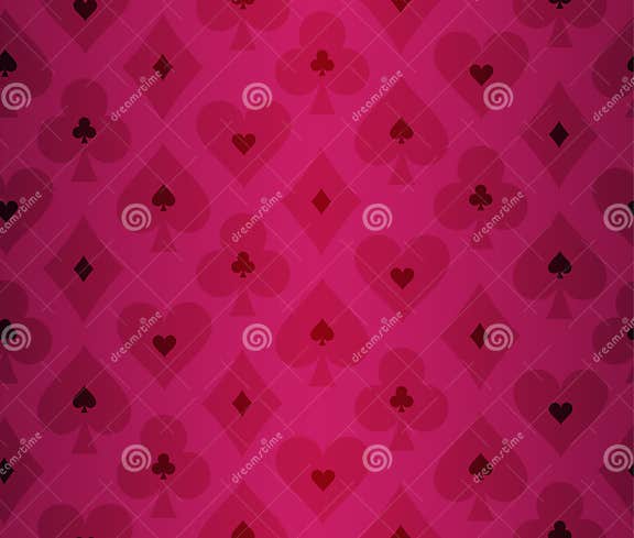 Simple Red Poker Background with Transparent Effec Stock Illustration ...