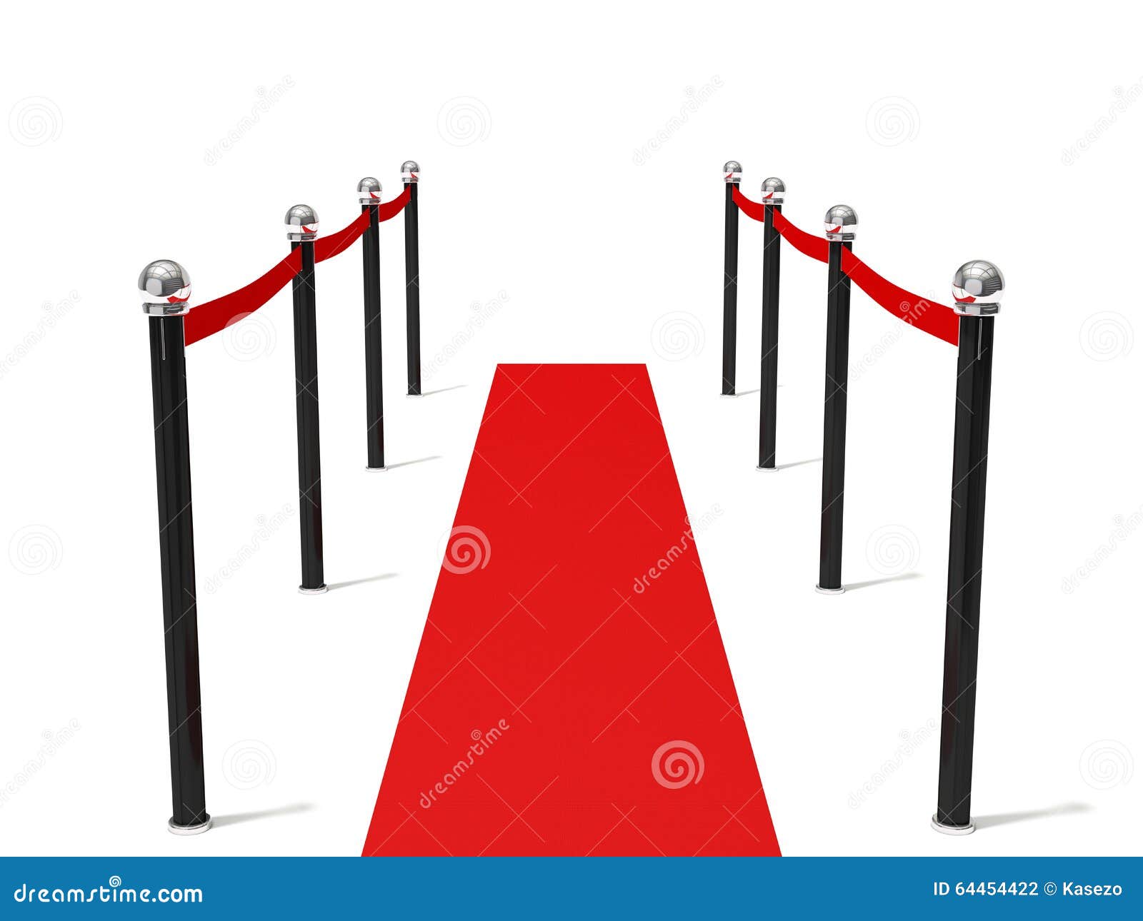 Simple Red Road with Barrier. Stock Illustration - Illustration of ...