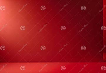 Simple Red Studio Background for Product Display Stock Illustration ...