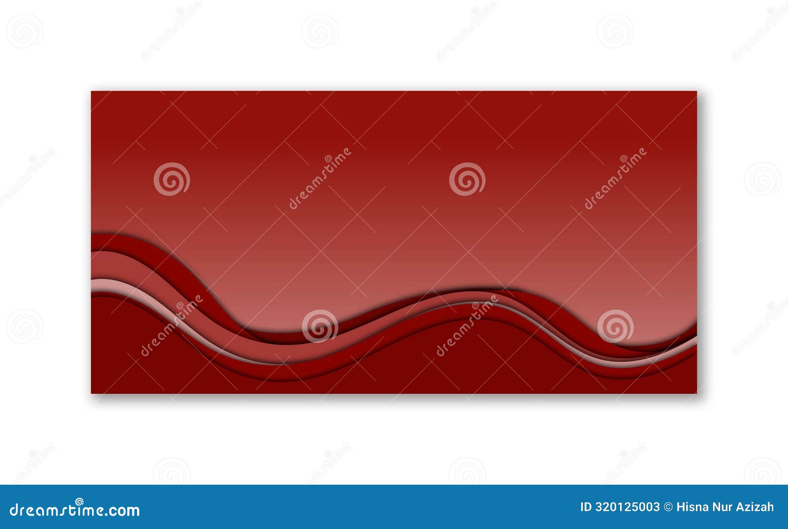 Simple Red Wave Cut Poster Design Background Stock Vector ...