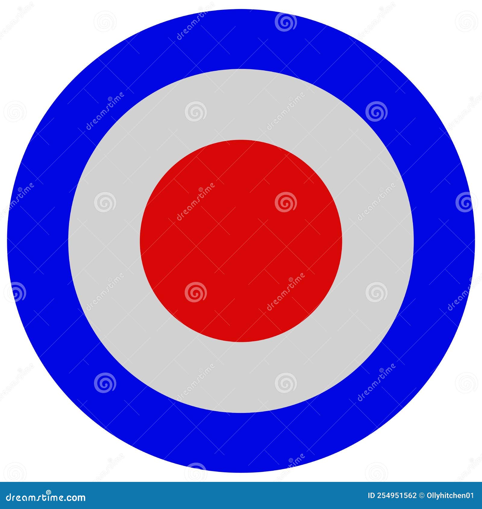 Mod Target RAF Roundel. Royal Air Force Badge Symbol. Stock Photo ...