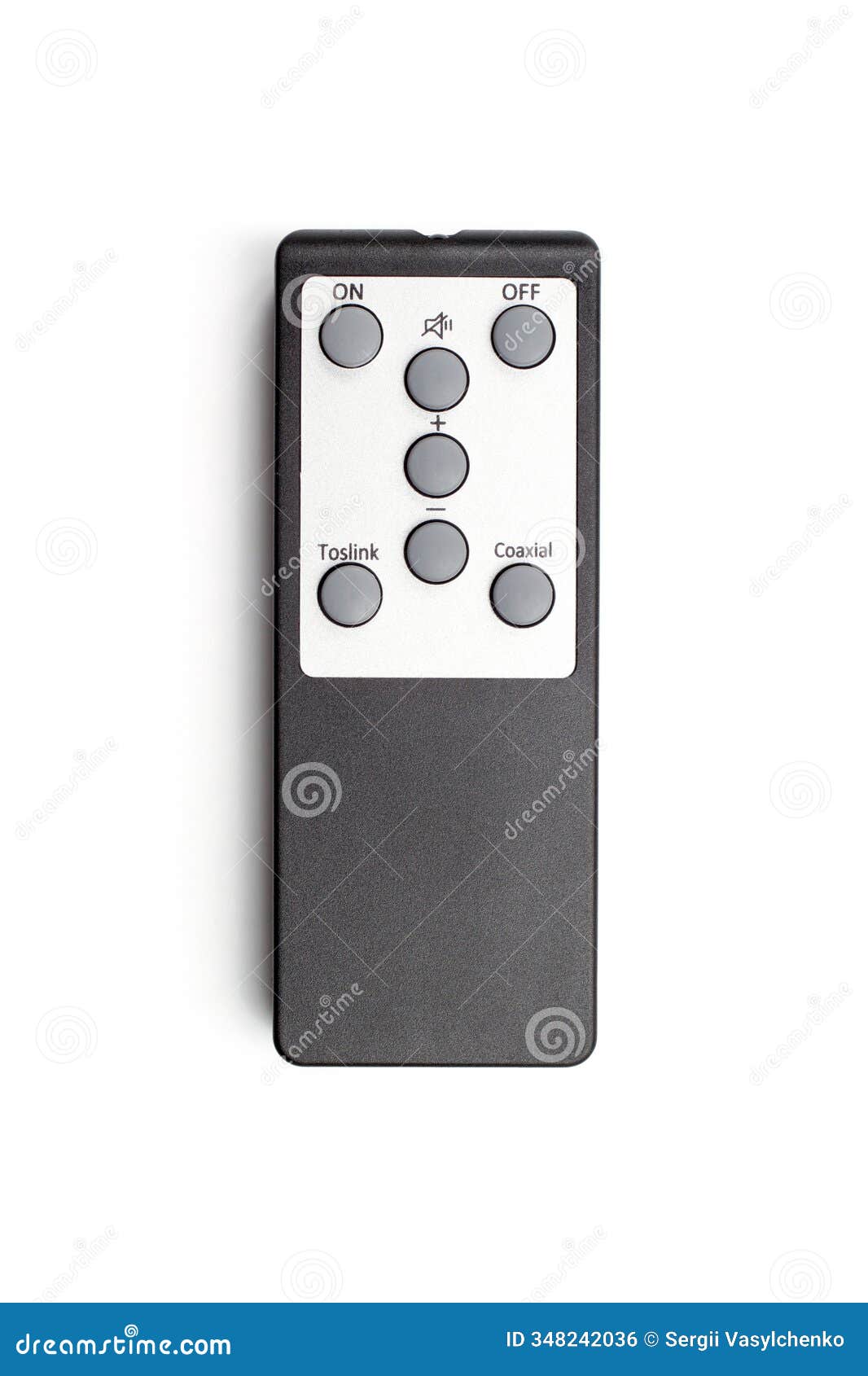 Simple Remote Control on a White Background. Stock Photo - Image of ...