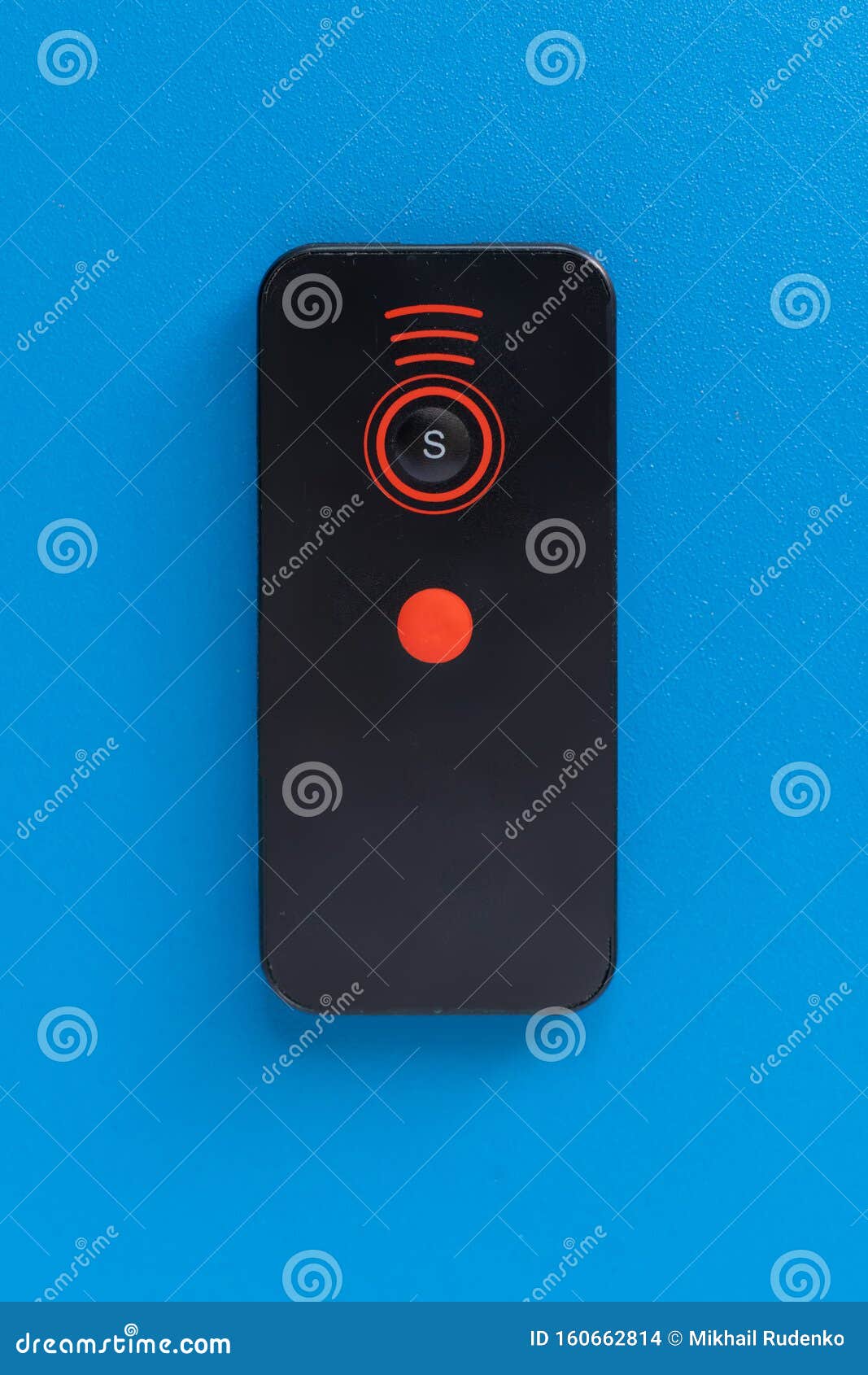 Simple Remote Wireless Controlle on the Color Background Isolated Top ...