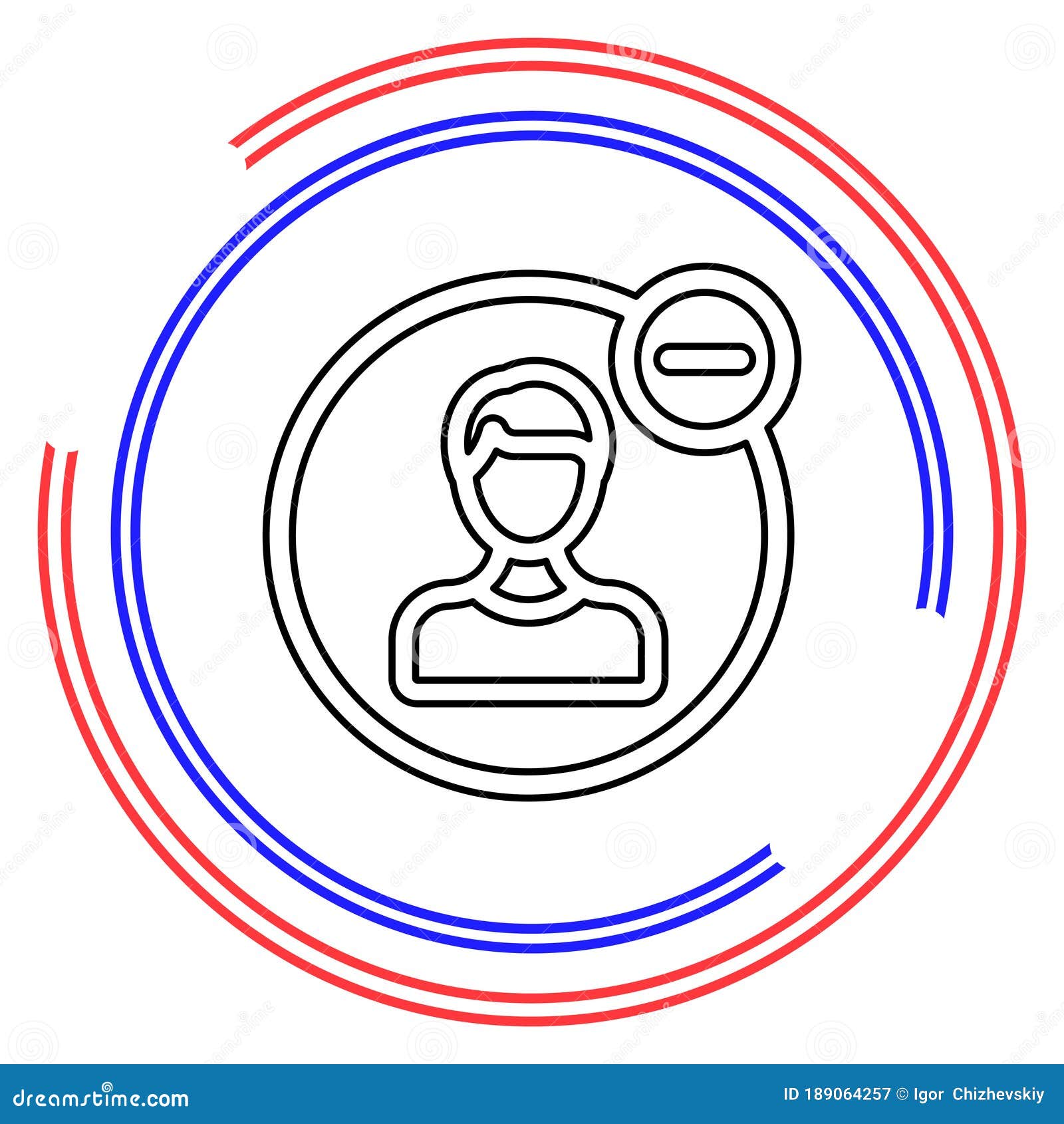 Remove Friend vector icon stock illustration. Illustration of admin ...