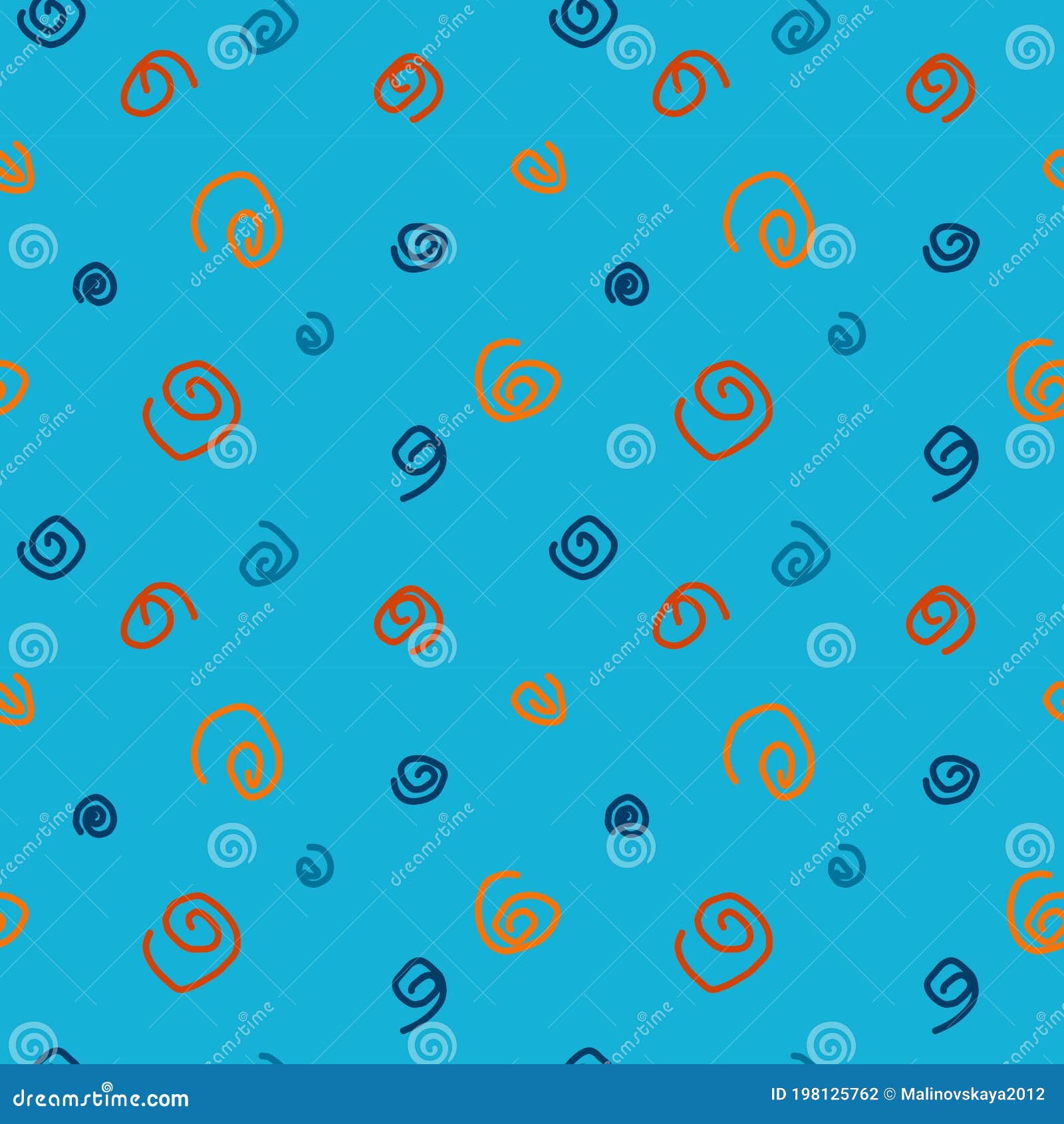 Simple Repeating Seamless Swirl Pattern. Background for the Design ...