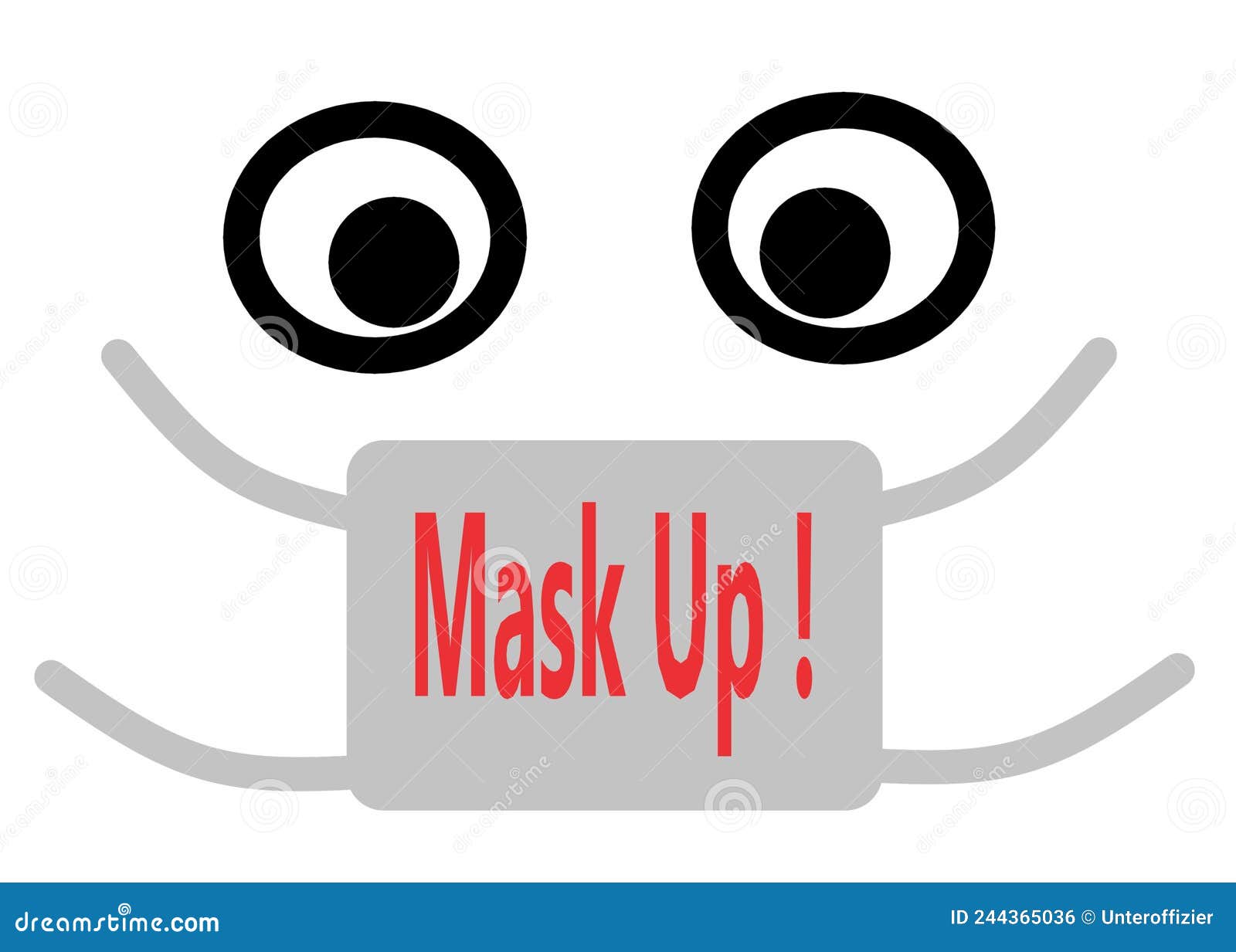 A Simple Representation of Getting Oneself Masked Up Showing a Light ...