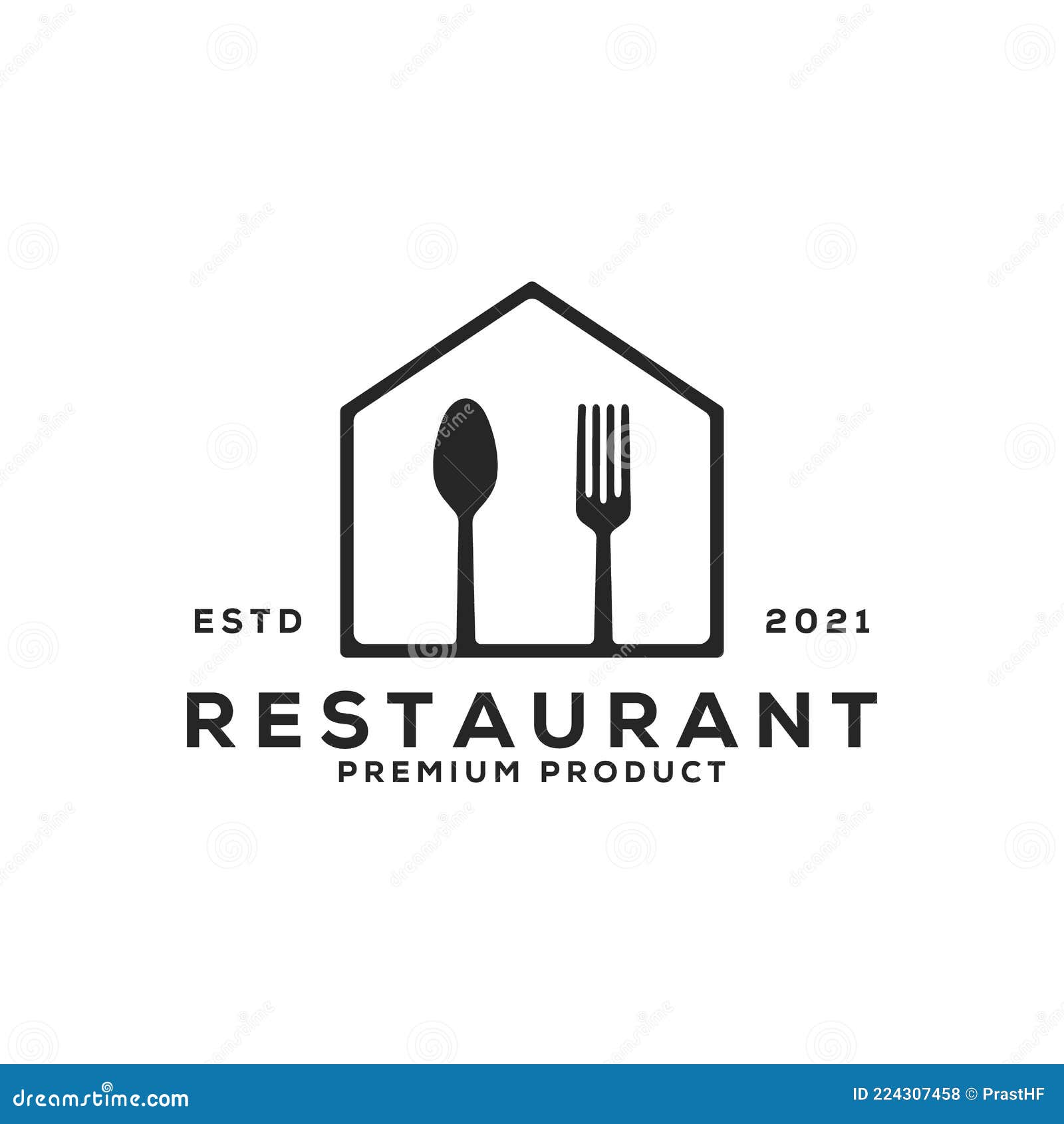 Simple Restaurant Icon Logo, Vector Illustration Design Stock Vector ...