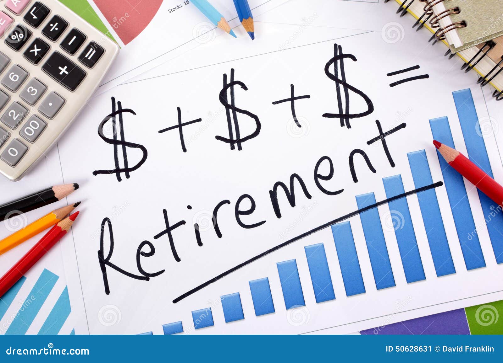 Retirement Growth Plan, Pension Fund Planning Stock Image - Image of ...