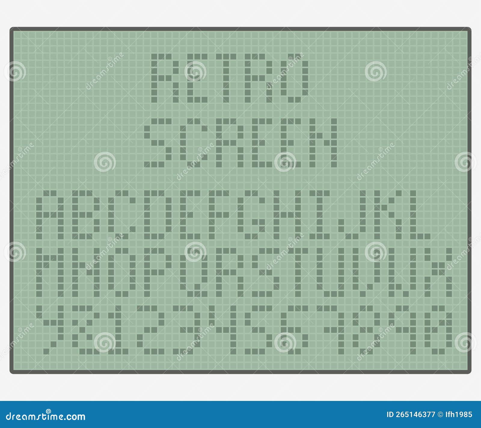 Simple Retro Green Color Screen with Alphabet Stock Vector ...