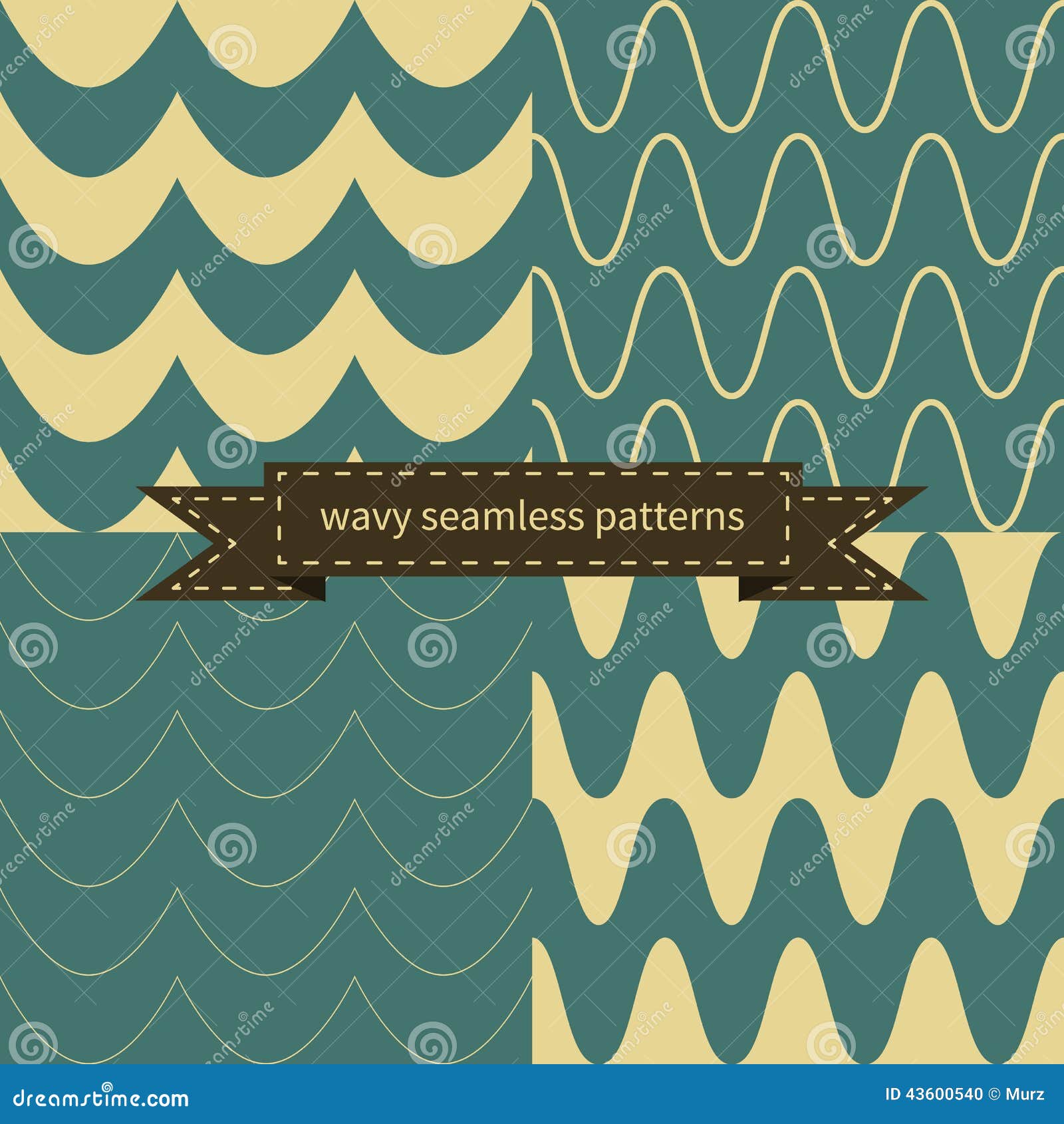 Retro Wavy Background With Distressed Texture Royalty-Free Stock ...