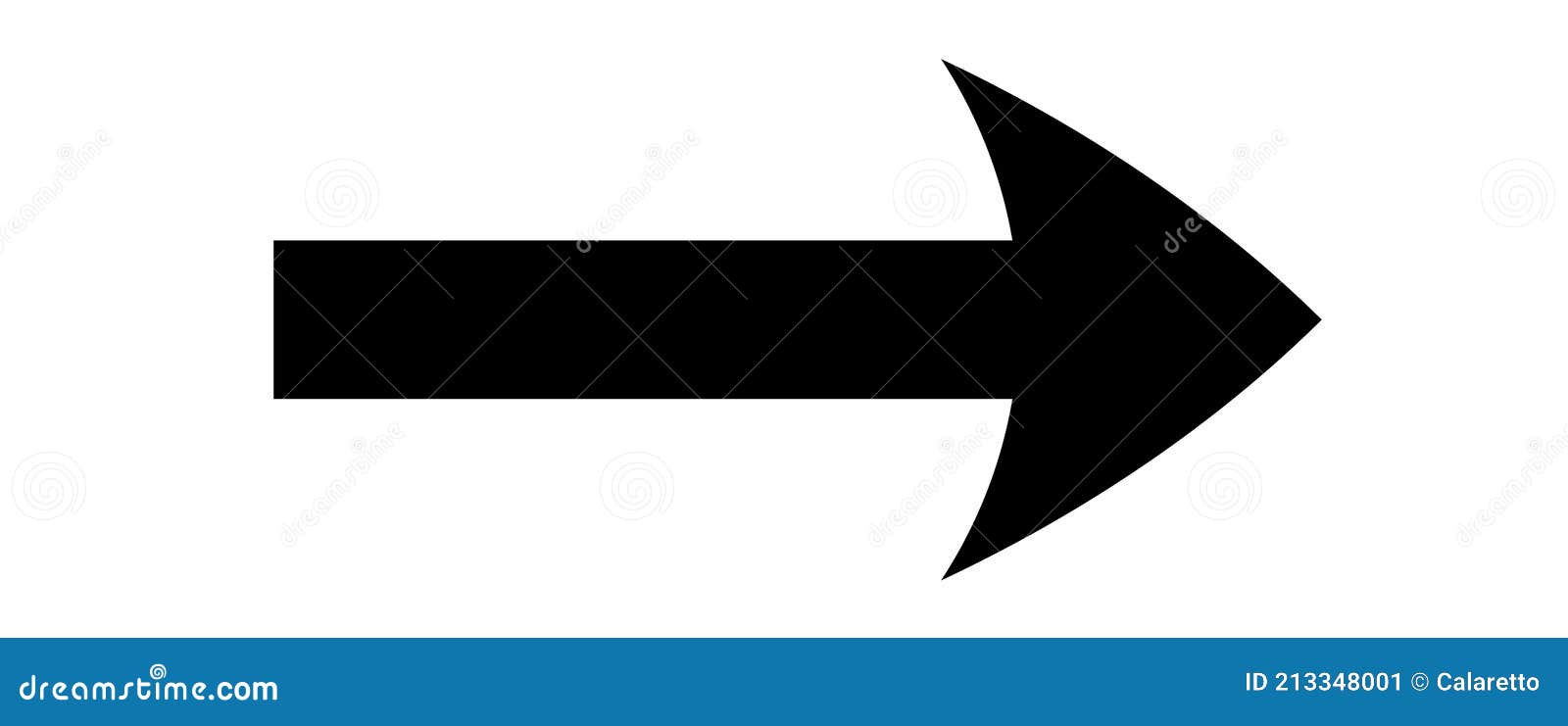 Simple Right Arrow Isolated - PNG Royalty-Free Illustration ...