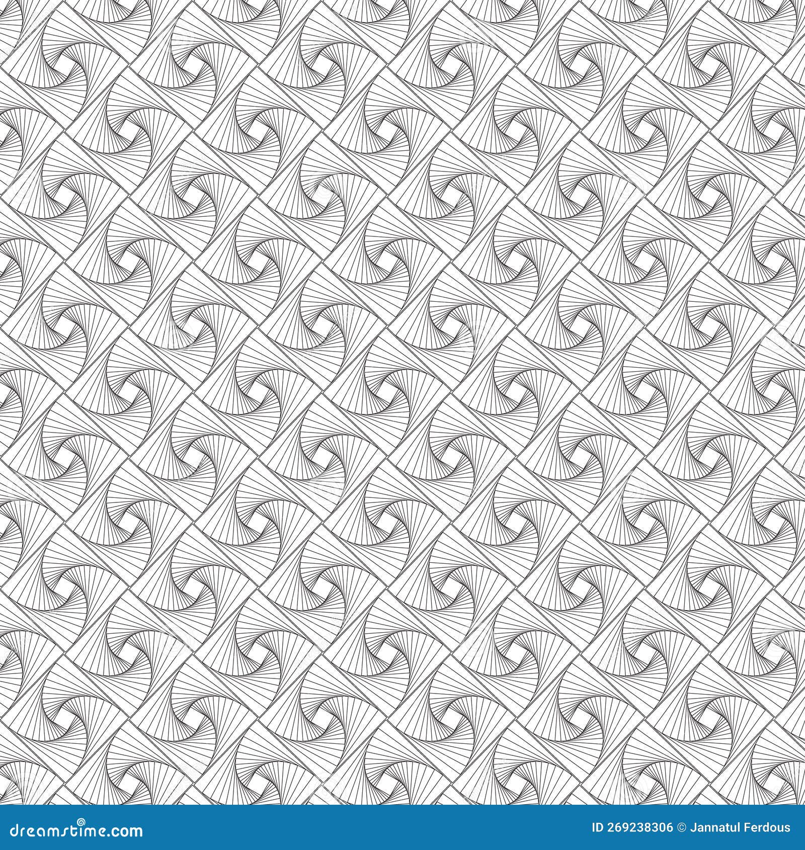 Simple Ripple Monochrome Pattern Vector. Stock Vector - Illustration of ...