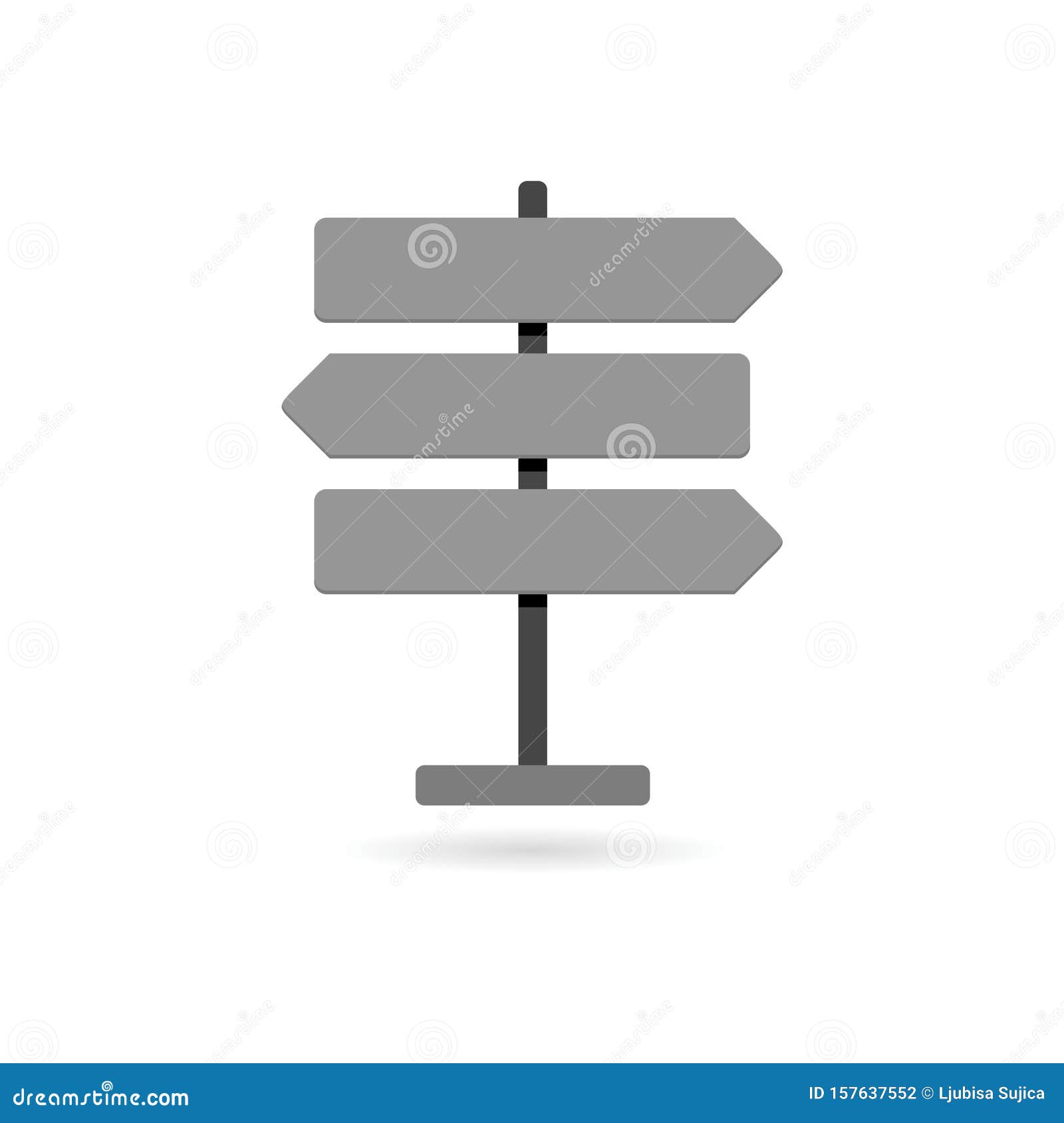 Simple Road Traffic Sign. Signpost Icon Isolated. Pointer Symbol Stock ... Simple Road Traffic Sign. Signpost Icon Isolated. Pointer Symbol Stock ...