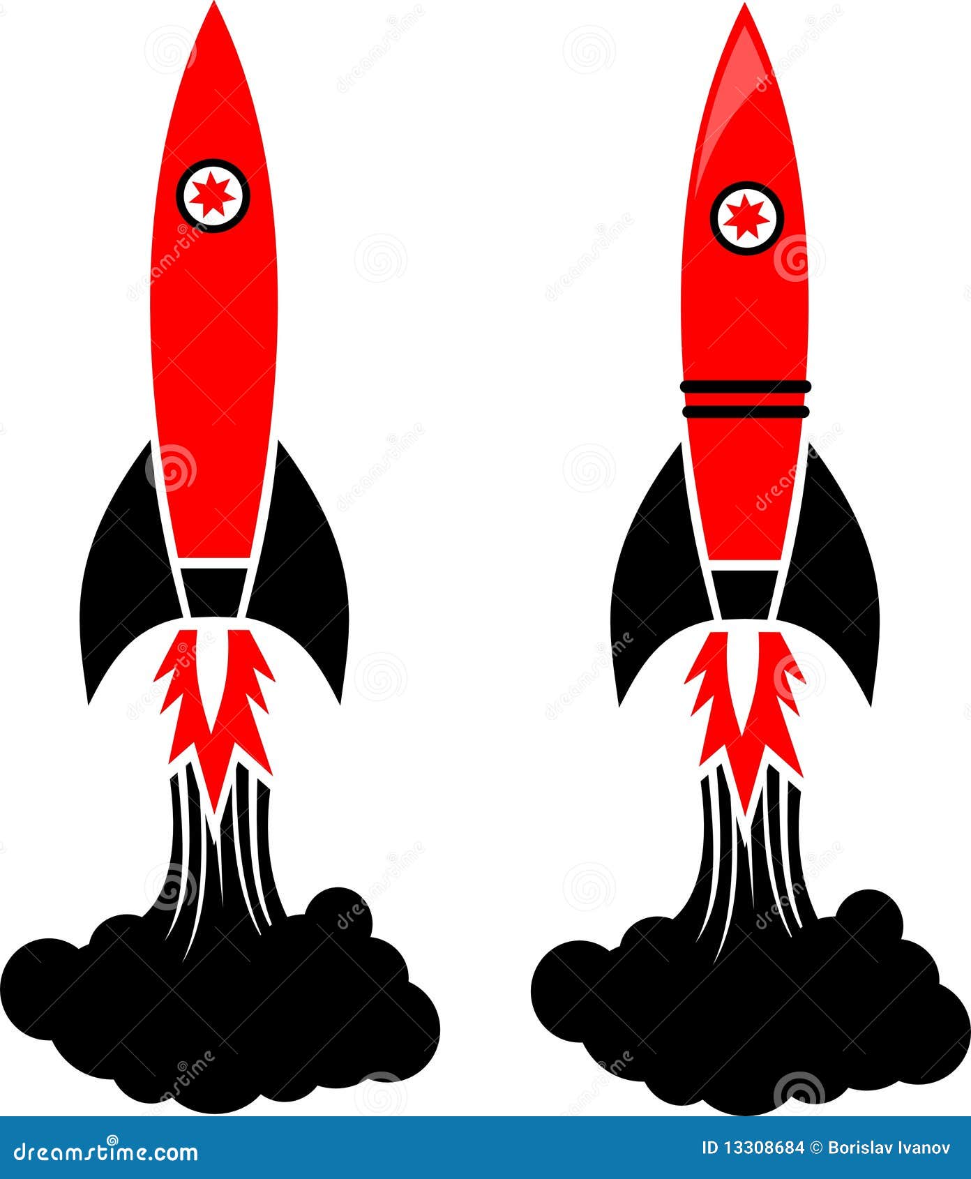 Simple Rocket stock vector. Illustration of travel, black - 13308684