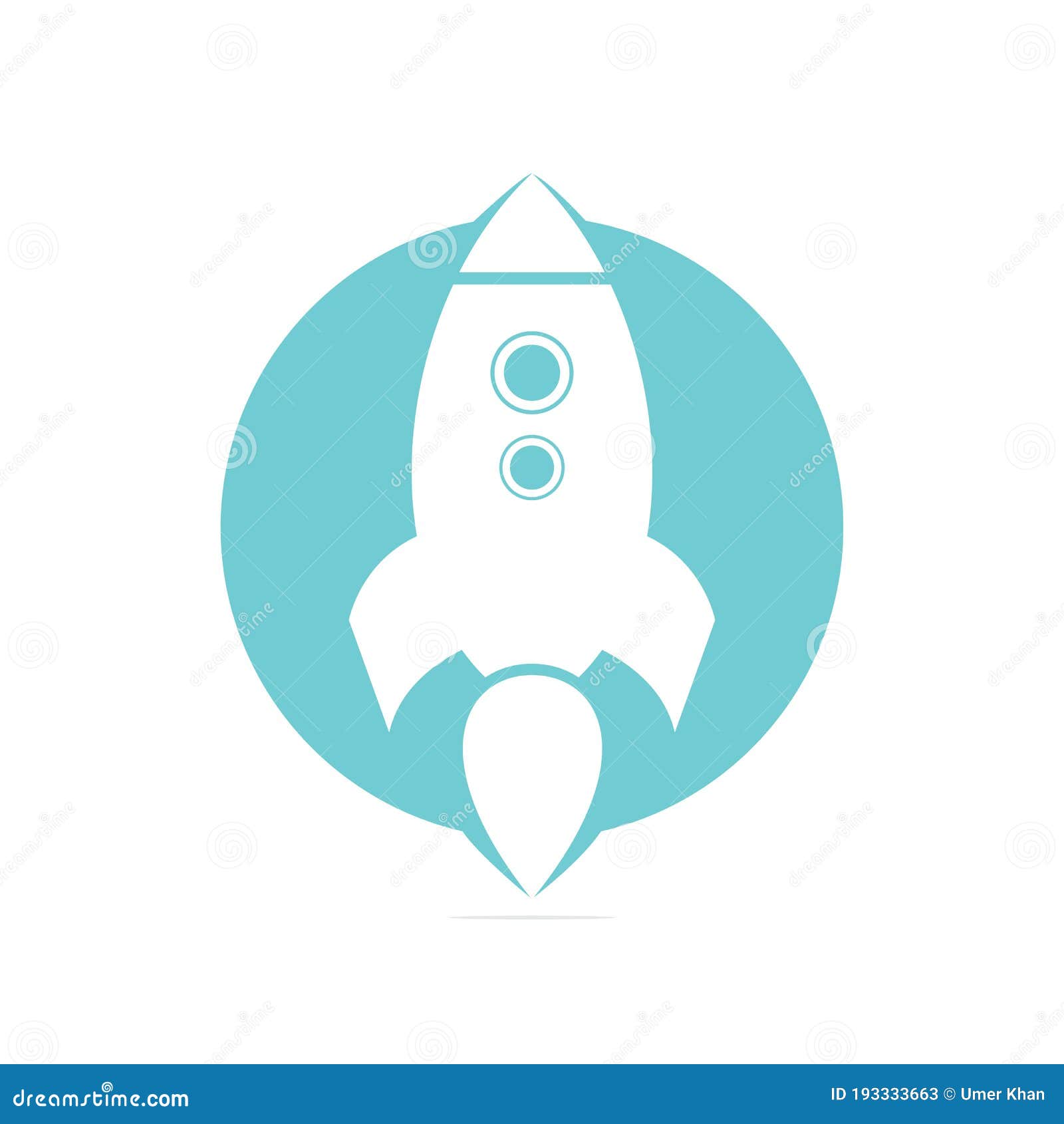 Simple Rocket Logo Vector Design. Stock Vector - Illustration of ...