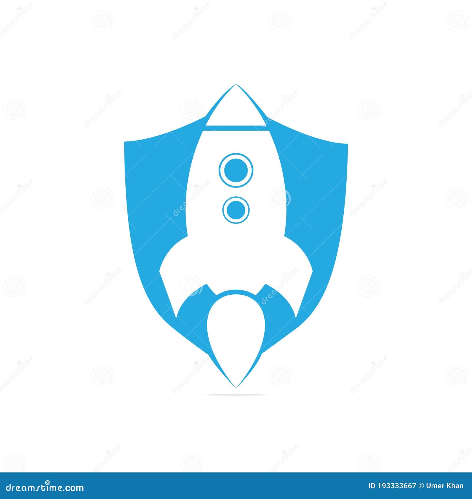 Simple Rocket Logo Vector Design. Stock Vector - Illustration of ...