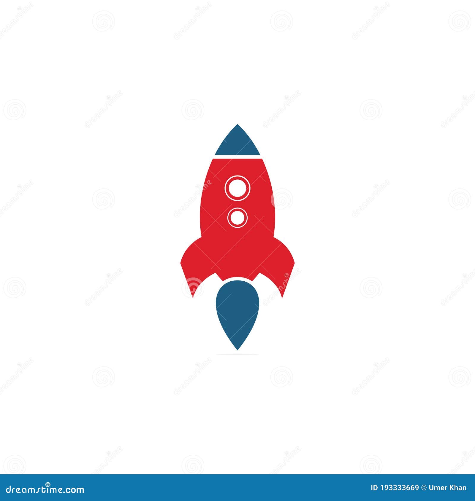 Simple Rocket Logo Vector Design. Stock Vector - Illustration of design ...
