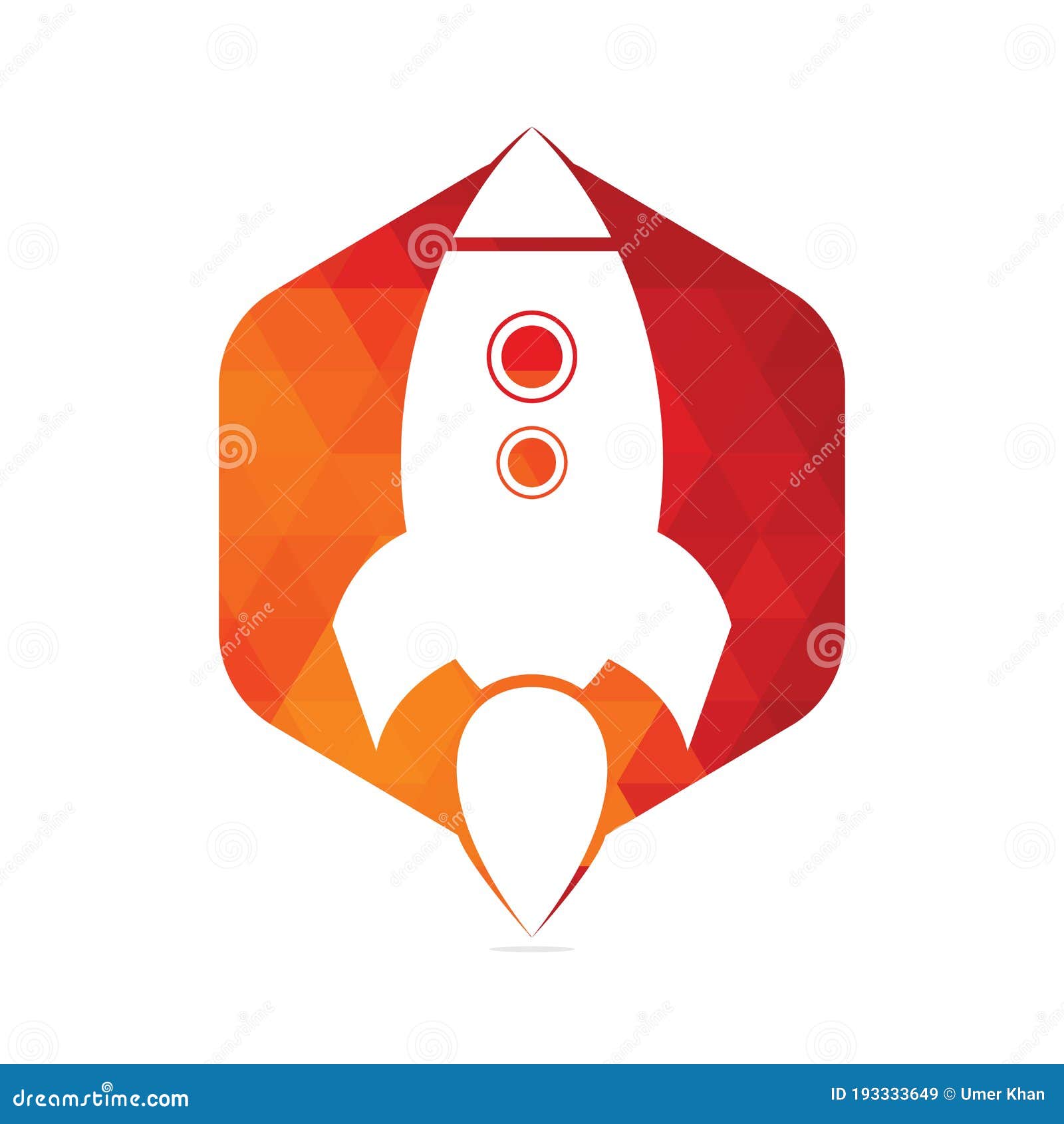 Simple Rocket Logo Vector. Rocket Logo Stock Vector - Illustration of ...