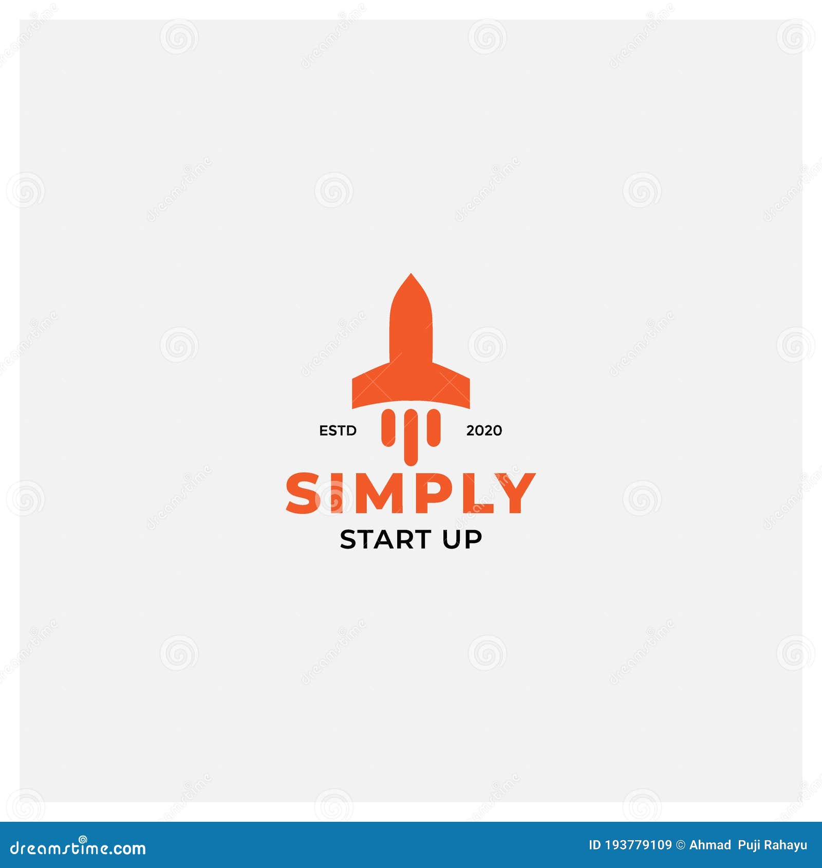 Simple Rocket for Start Up Logo Design Icon Stock Vector - Illustration ...