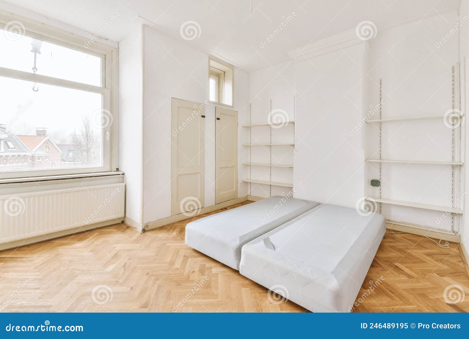 The simple room stock image. Image of ceiling, room - 246489195